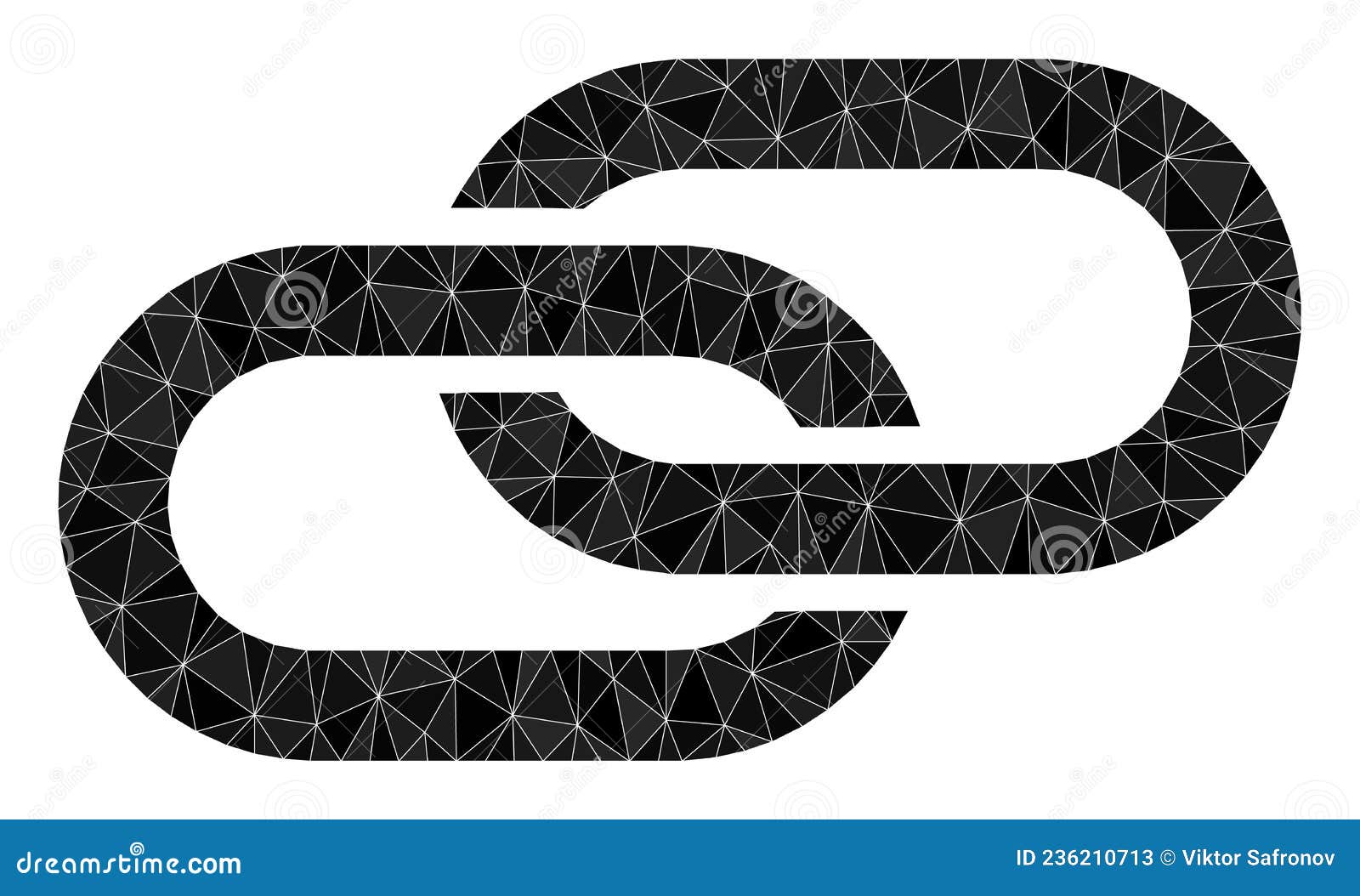 Vector Linkage Triangle Filled Icon Stock Vector - Illustration of ...