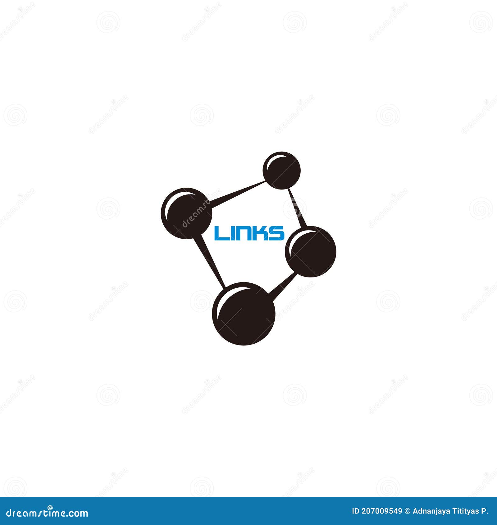 Vector of Links Dots Point Simple Strong Connection Symbol Logo Stock ...