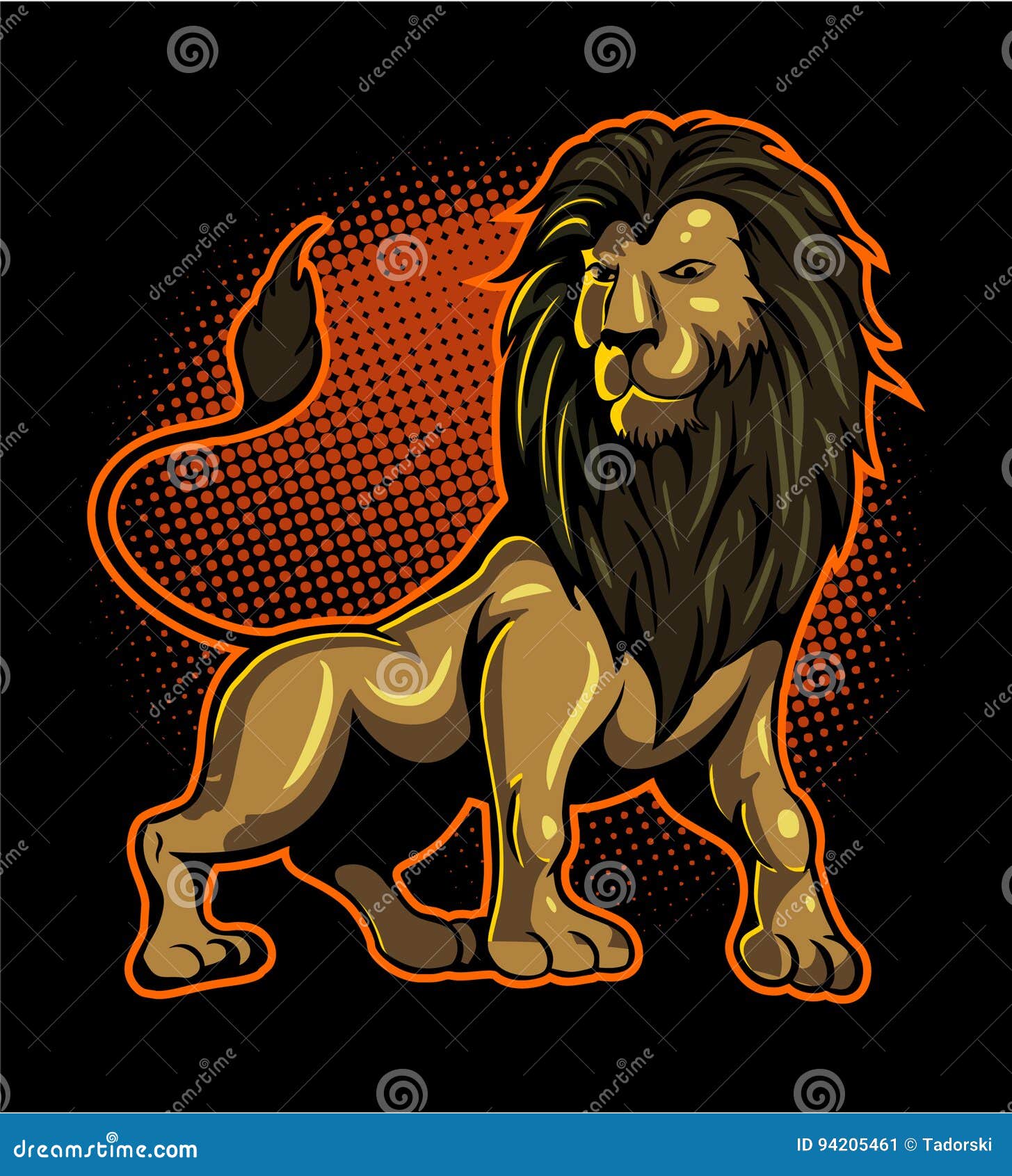 Vector Lion, Full Body, Logo Stock Vector - Illustration of african ...