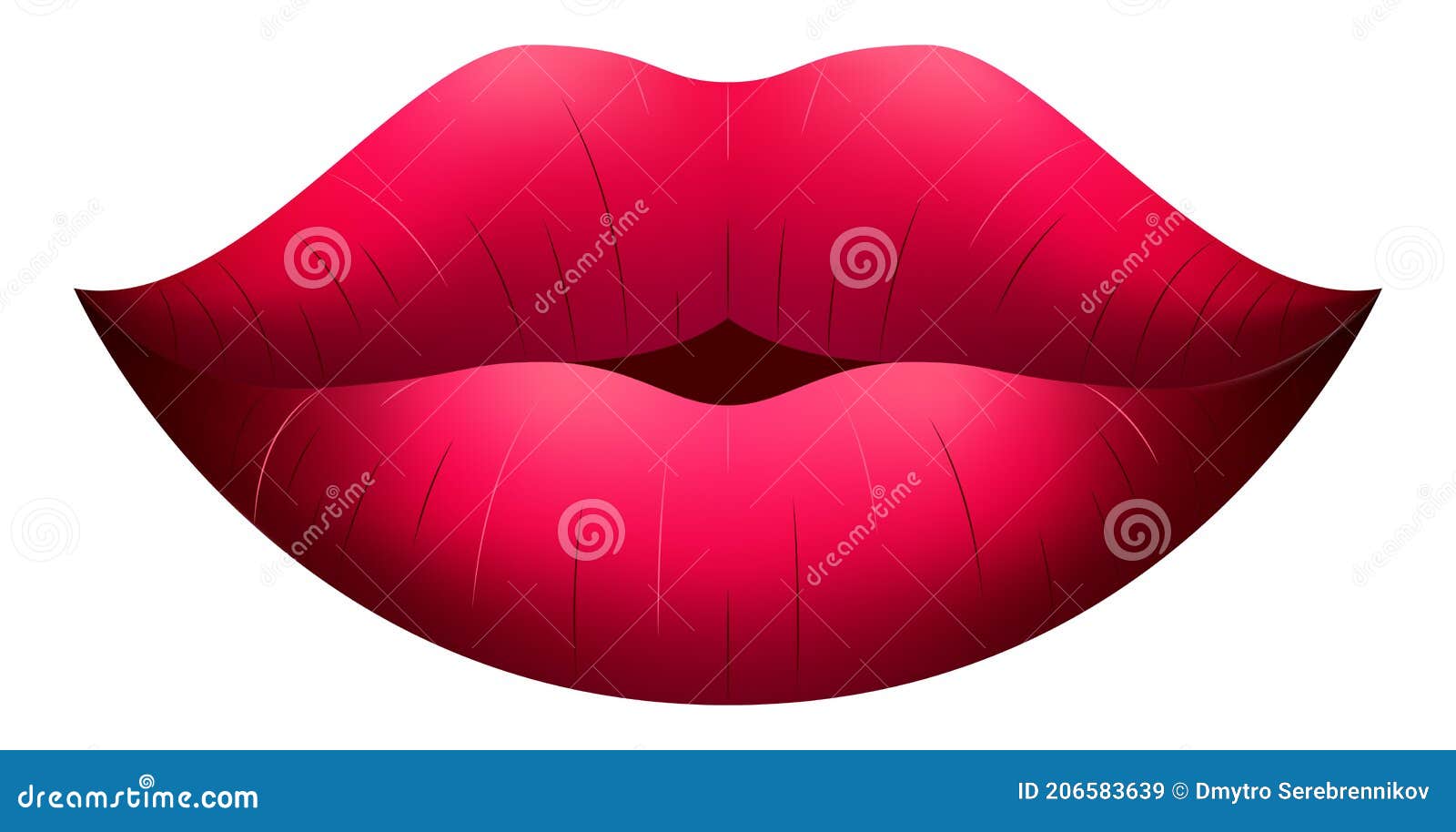 Vector Lips in Gradient Style Stock Illustration - Illustration of ...