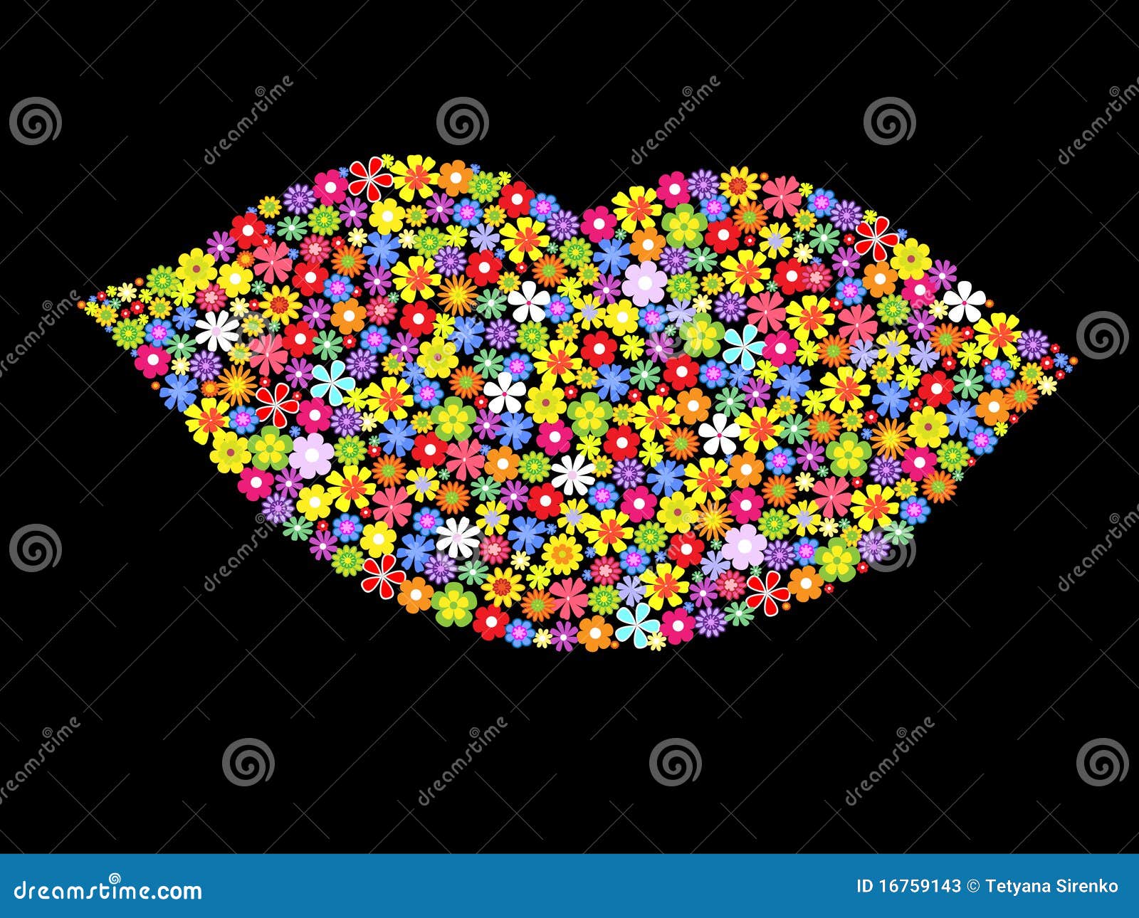Vector lips illustration stock vector. Illustration of easy - 16759143