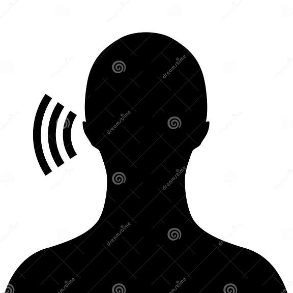 Vector listening symbol stock vector. Illustration of hearing - 28858370