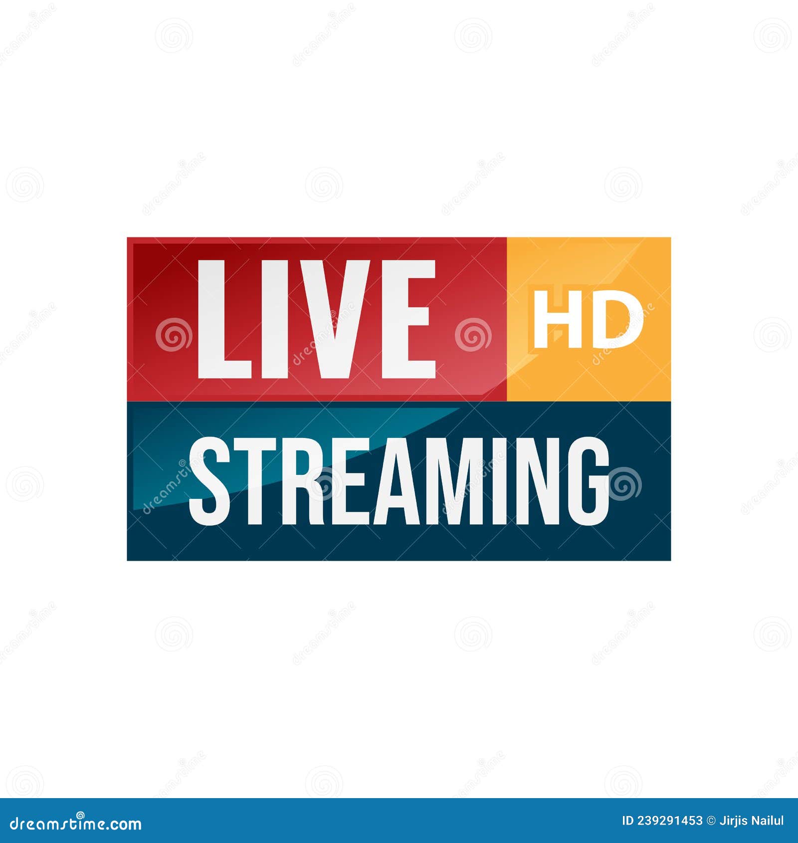 Vector Live Stream Logo Desin Image Stock Vector - Illustration of live ...