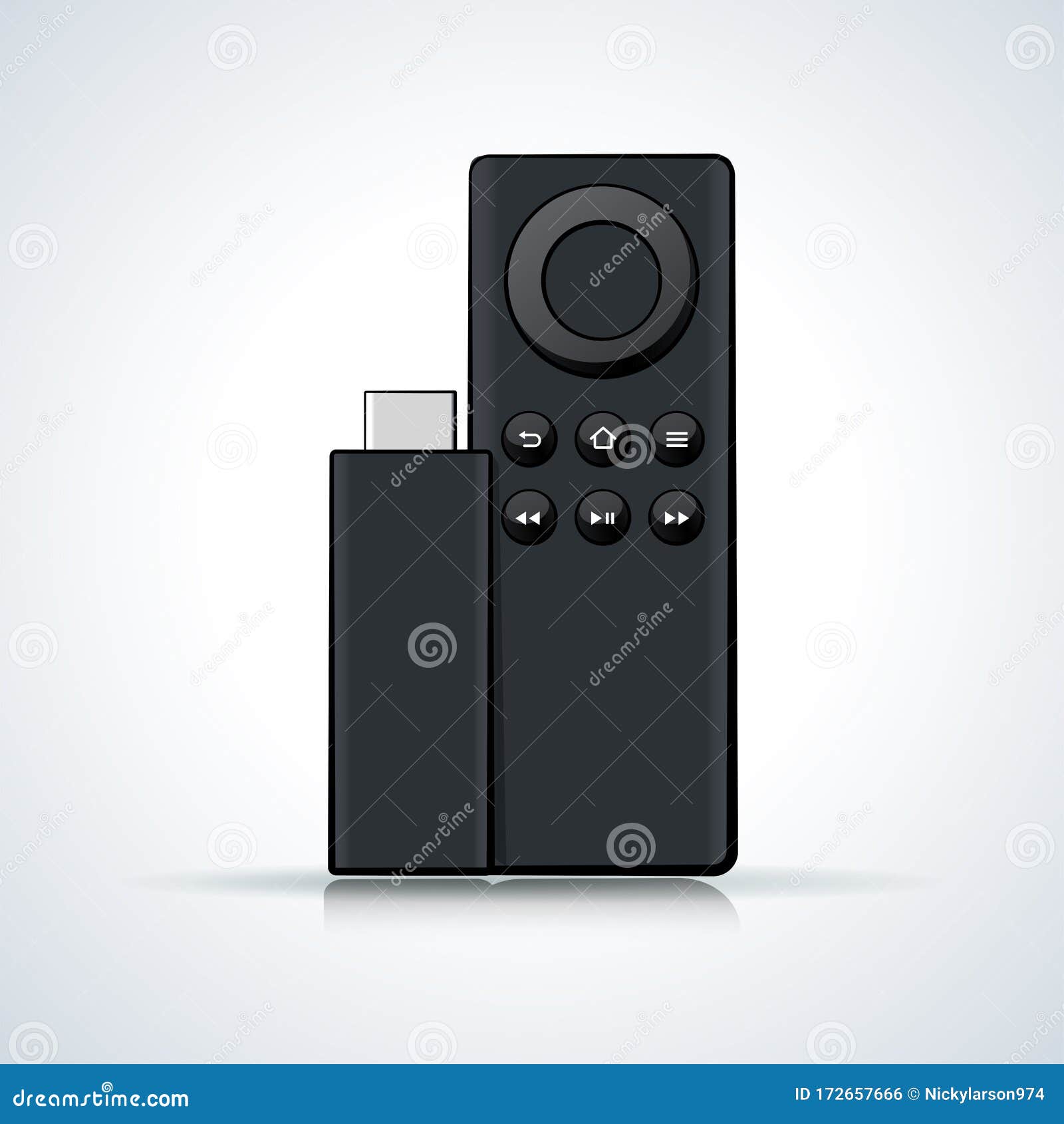 Illustration of Remote Control on White Background Stock Vector ...