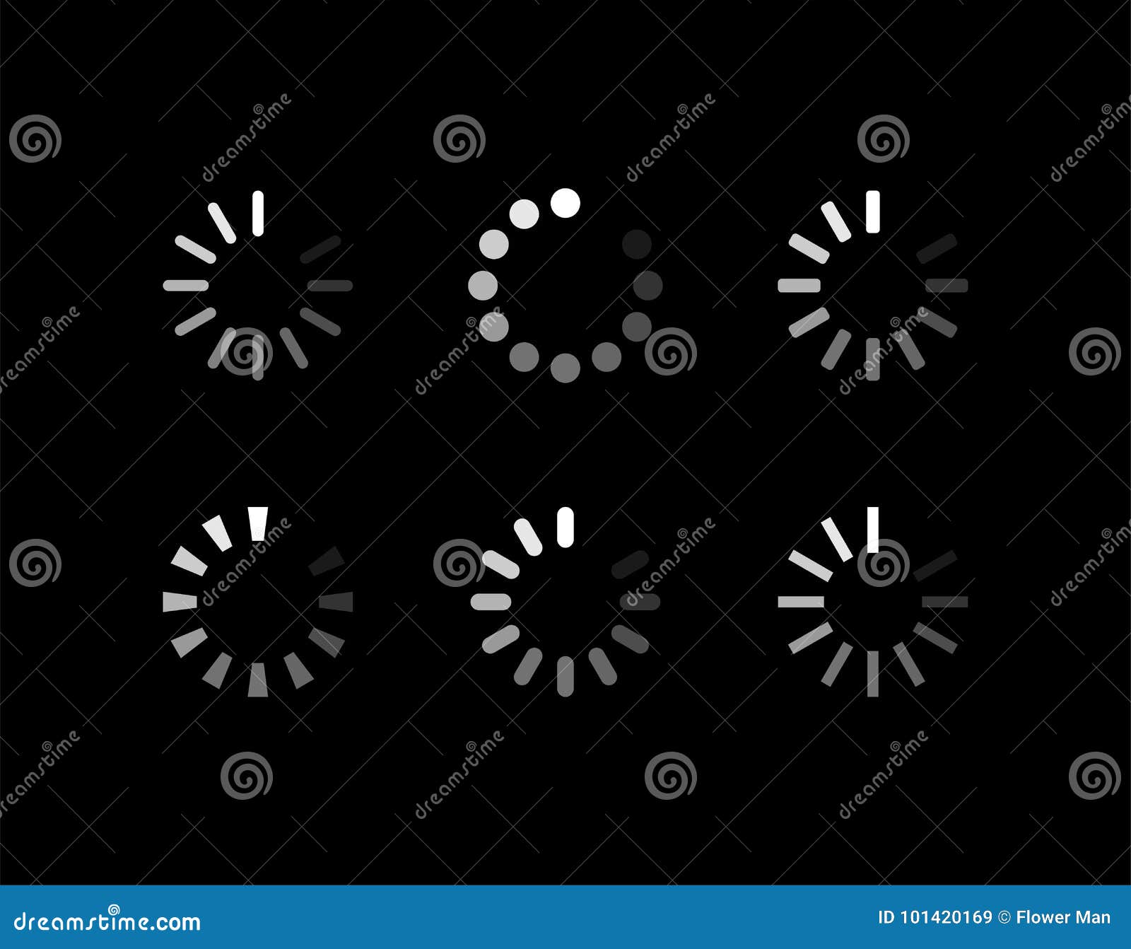 Vector Loading Application and Interface Icon Collection Stock Vector ...