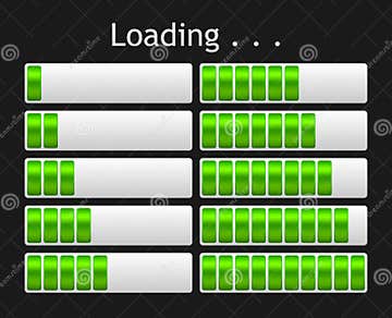 Vector loading bar stock vector. Illustration of downloading - 41221244