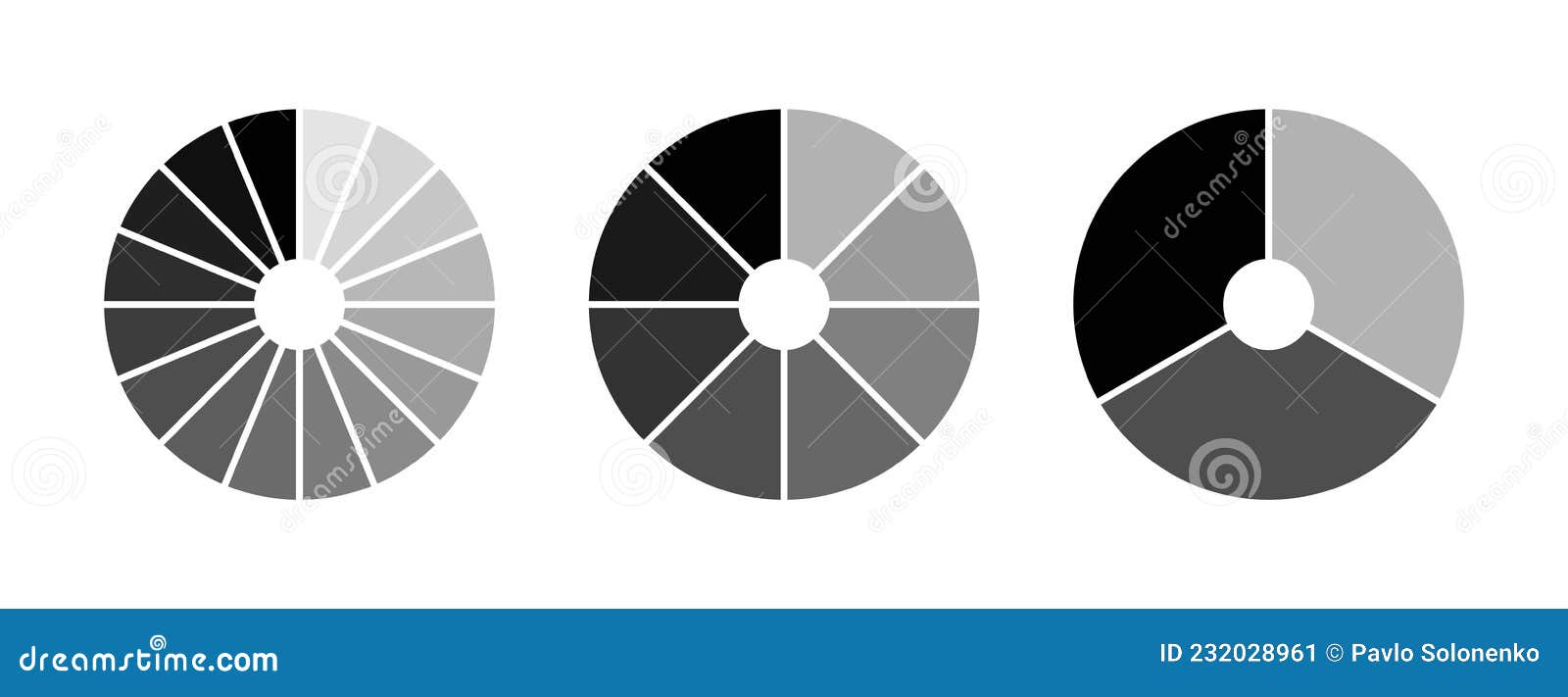 Loading Process Bar Vector Isolated Elements on White Backgroud. Stock ...