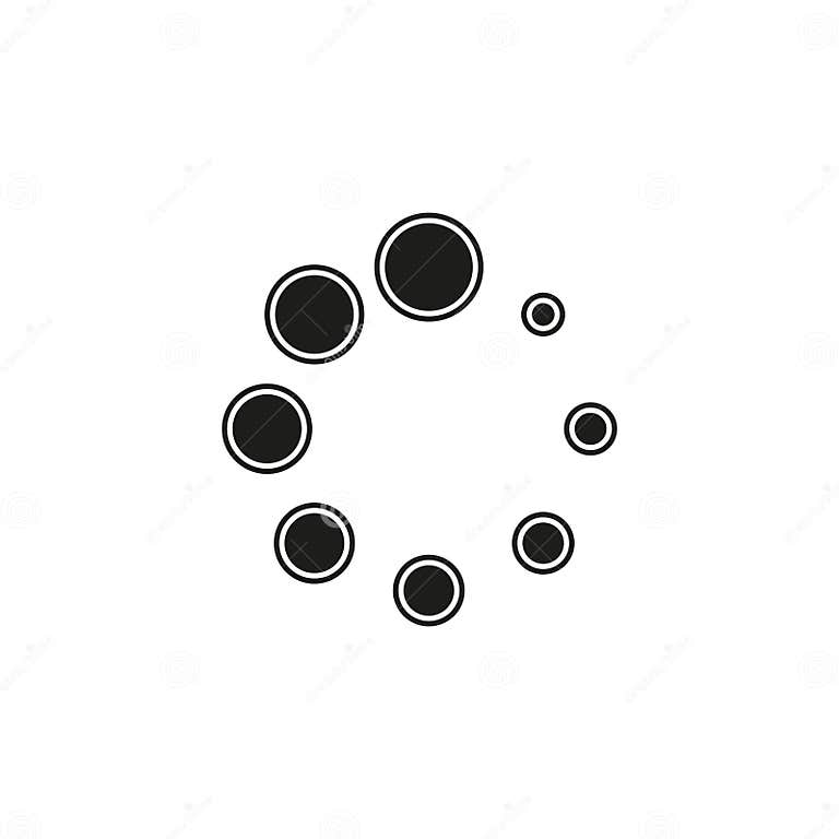 Vector Loading Progress - Computer Graphic Symbol Isolated Stock Illustration - Illustration of ...