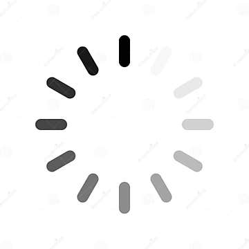 Vector Loading Progress - Computer Graphic Symbol Isolated Stock ...