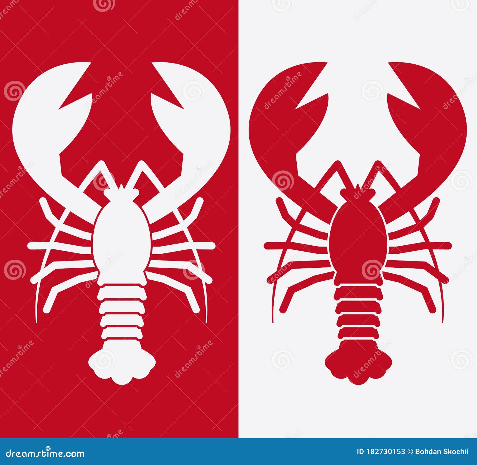 Vector Lobster Symbol - Crawfish Seafood | CartoonDealer.com #136998459