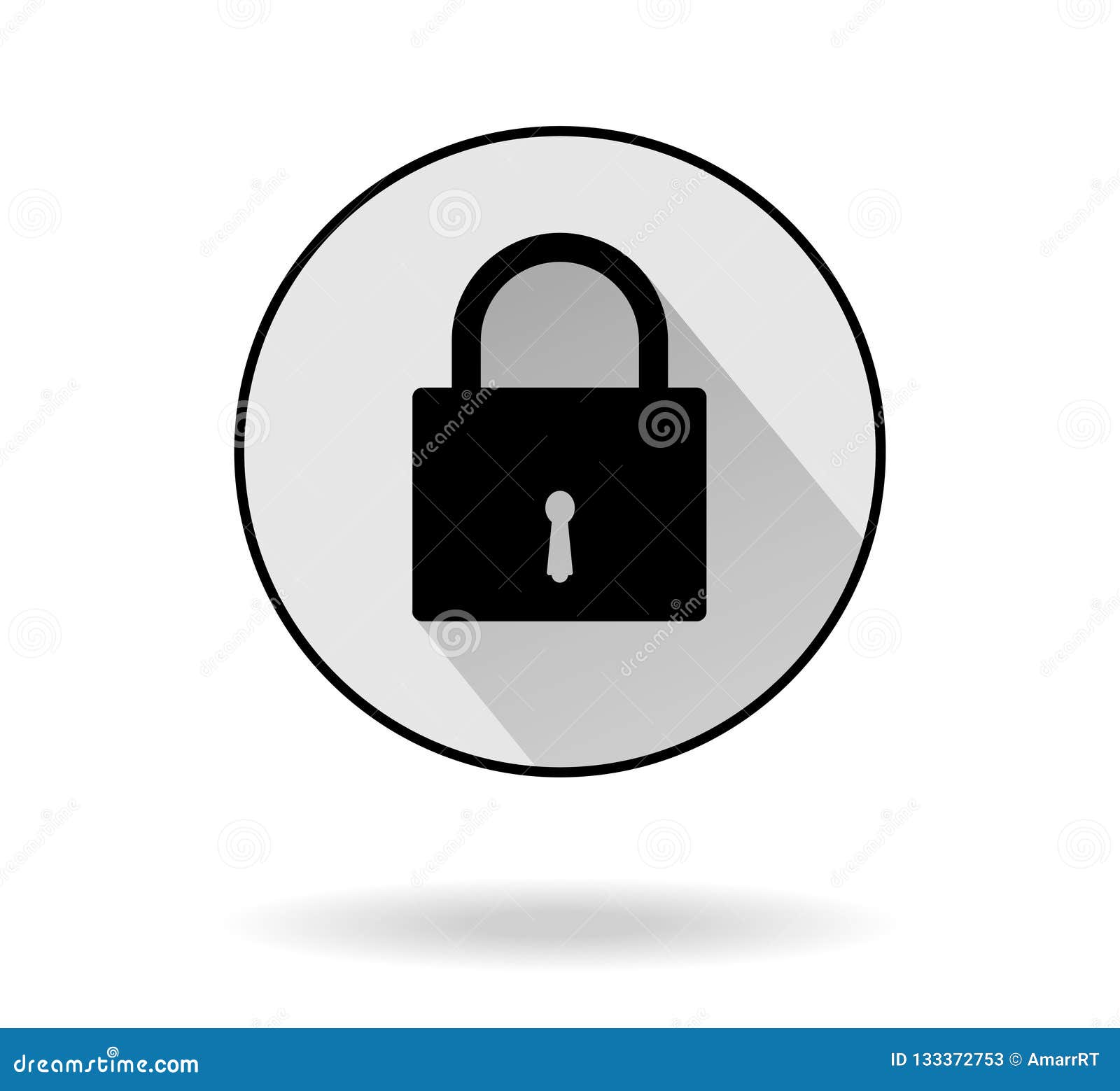 Vector Lock Icon, Security, Privacy, Flat Design Isolated on White ...