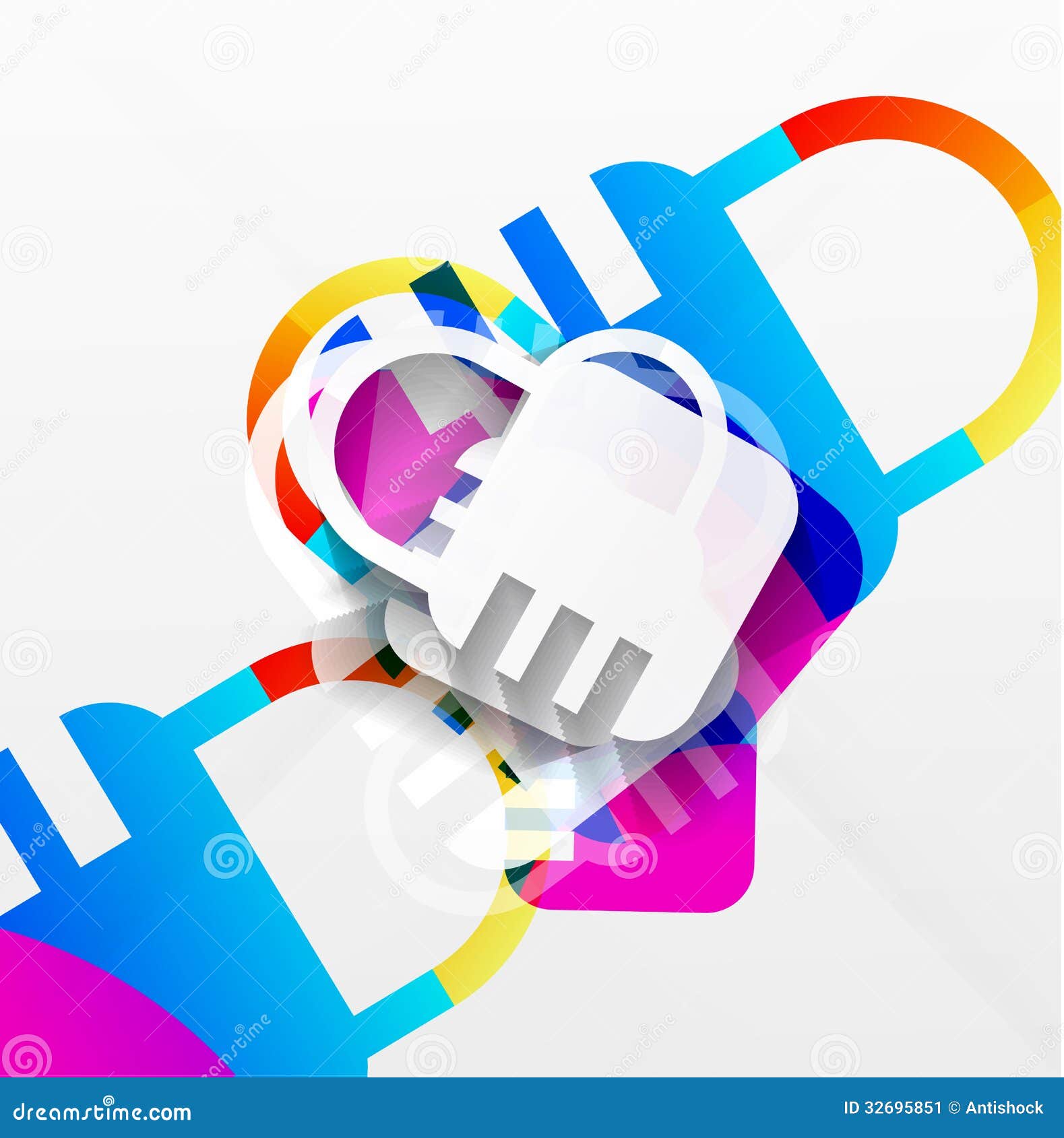Vector Lock Modern Colorful Design Stock Vector - Illustration of angle ...
