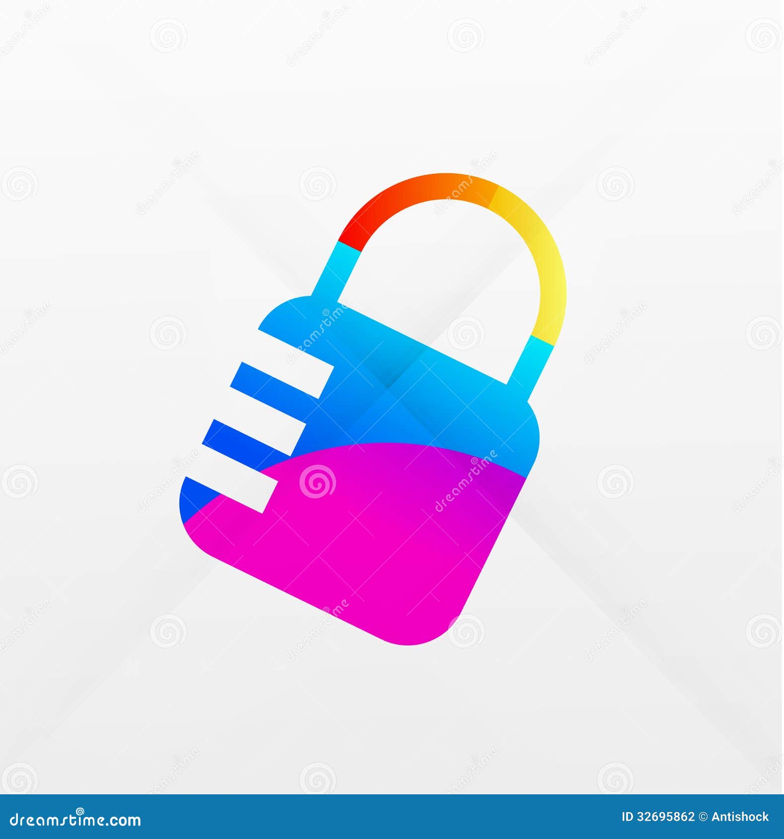 Vector Lock Modern Colorful Design Stock Vector - Illustration of ...