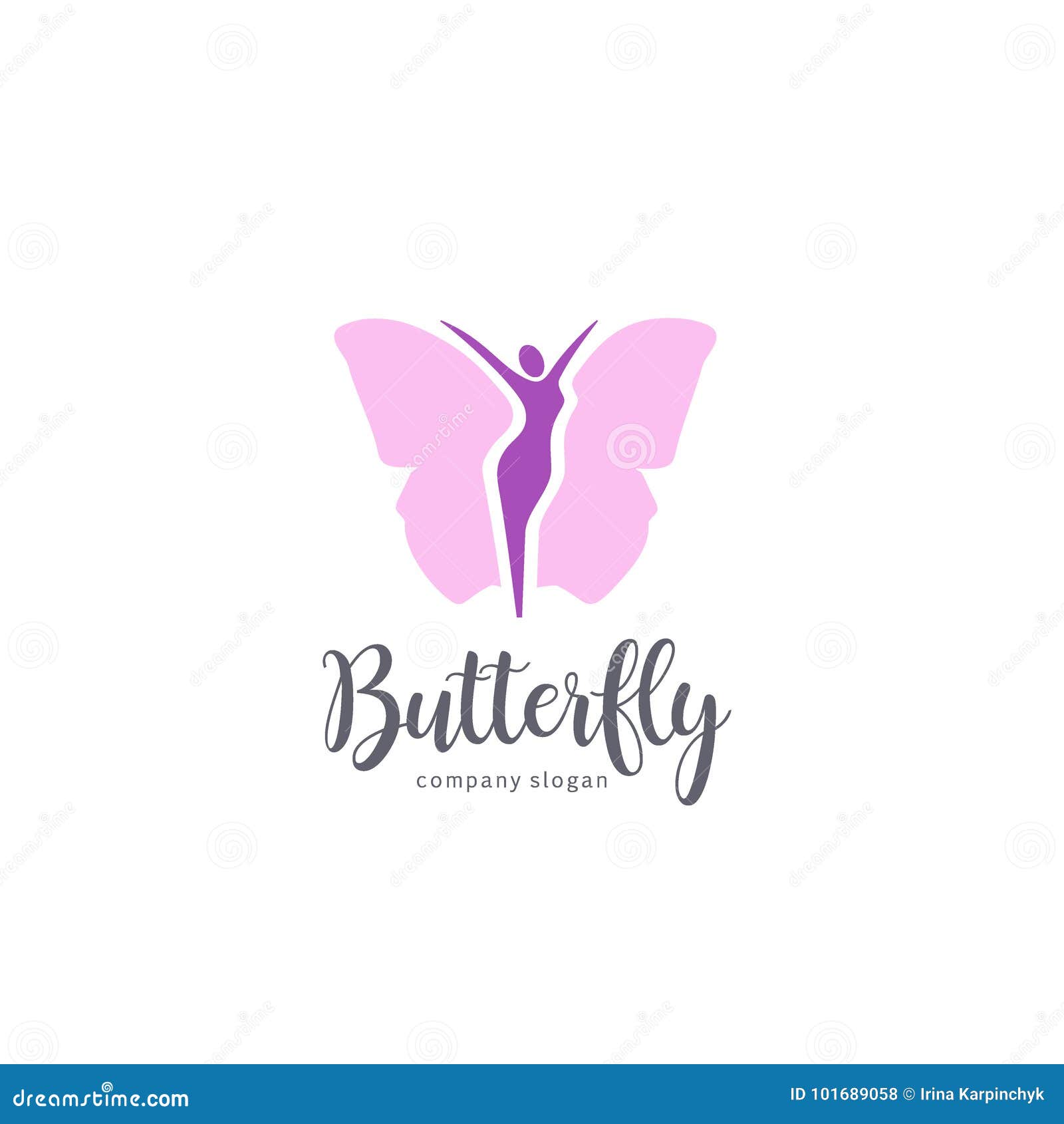 Vector Log Design. Butterfly Sign Stock Vector - Illustration of ...