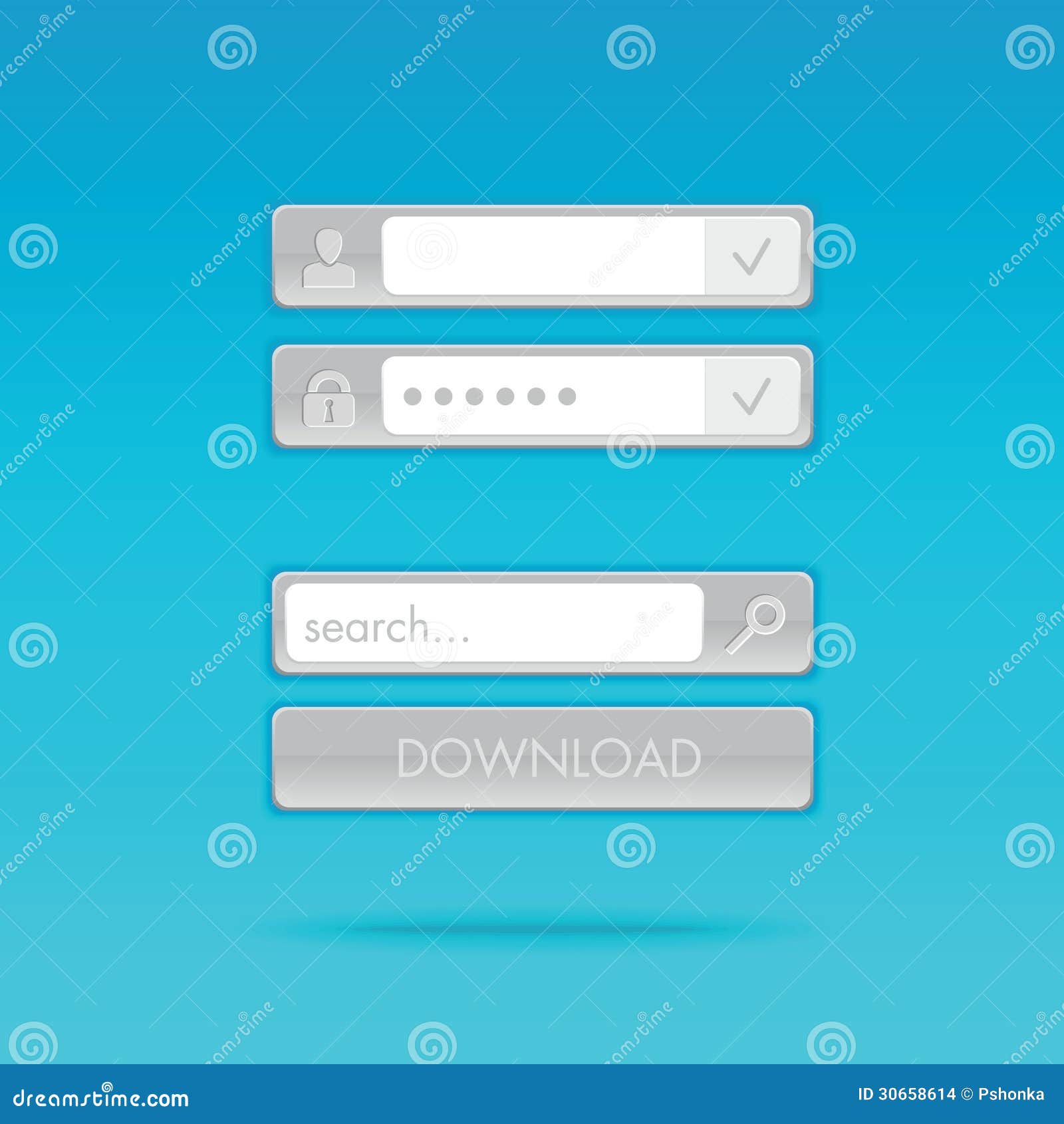 Vector login background stock vector. Illustration of clip - 30658614