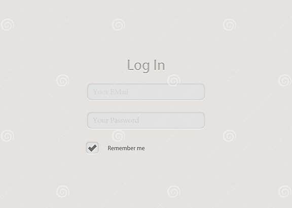 Vector Login Form Background Design Stock Vector - Illustration of ...