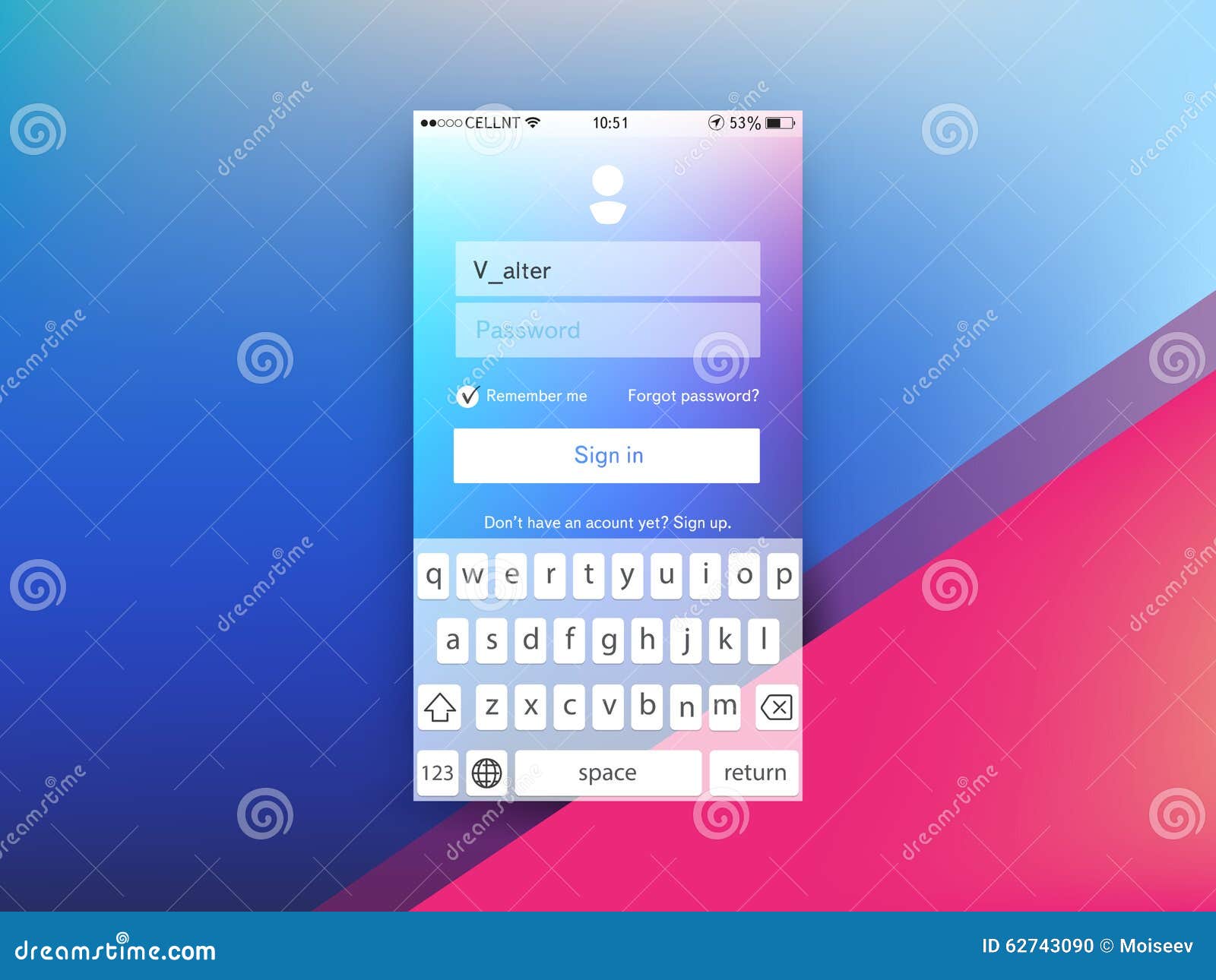 Vector Login form template stock vector. Illustration of virtual - 62743090 Vector Login form template stock vector. Illustration of virtual - 62743090