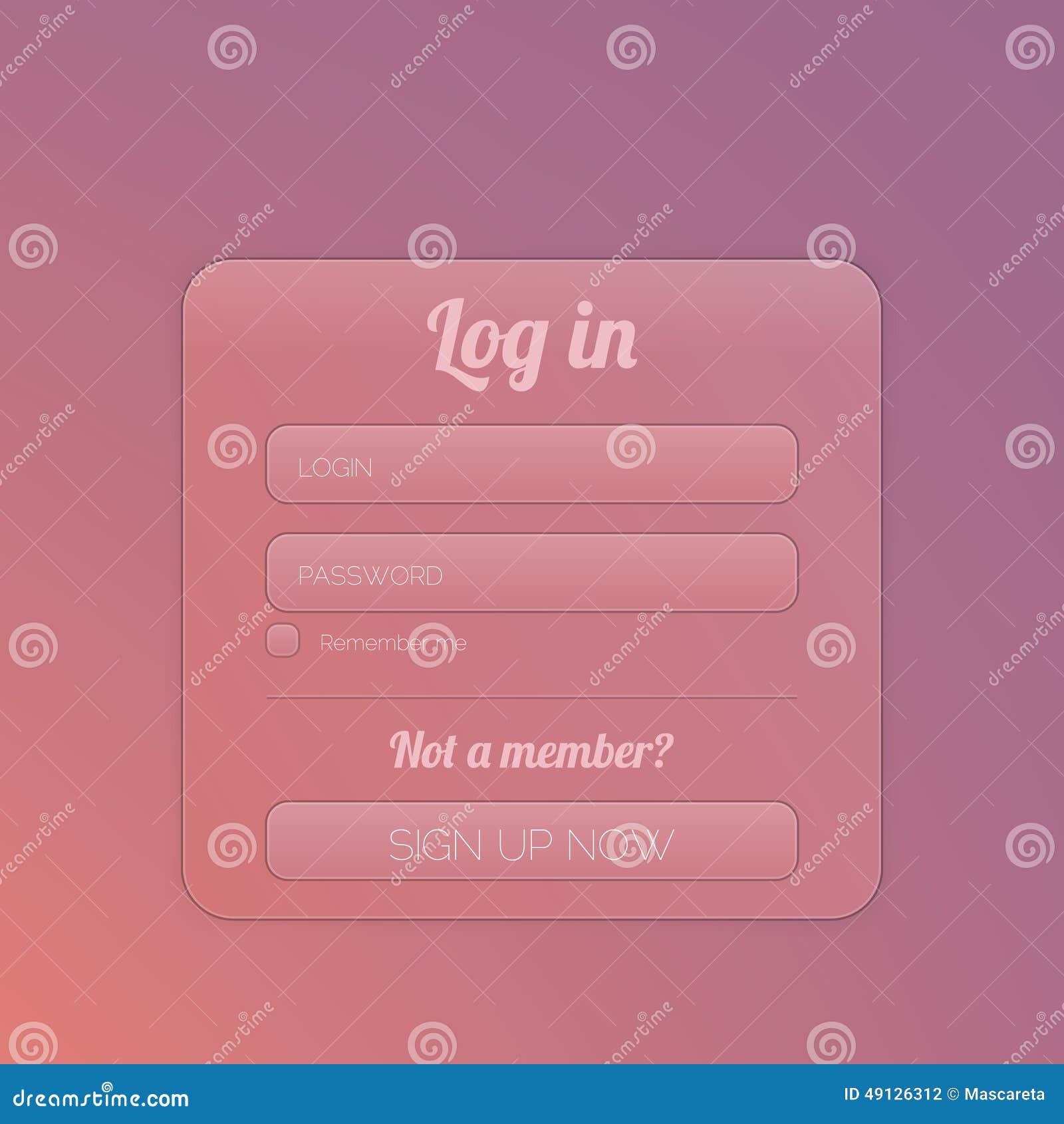 Vector Login Form Template | CartoonDealer.com #62743090 Vector Login Form Template | CartoonDealer.com #62743090
