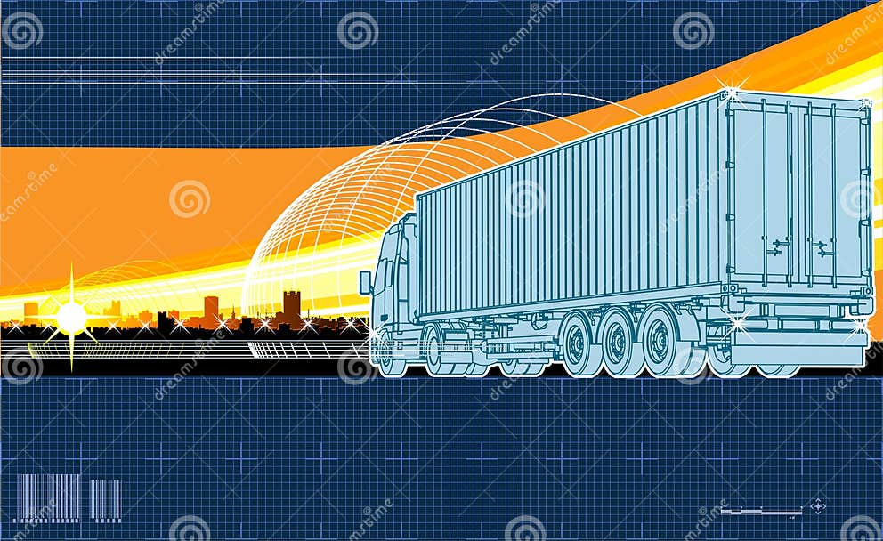 Vector Logistics Theme Background Stock Vector - Illustration of ...