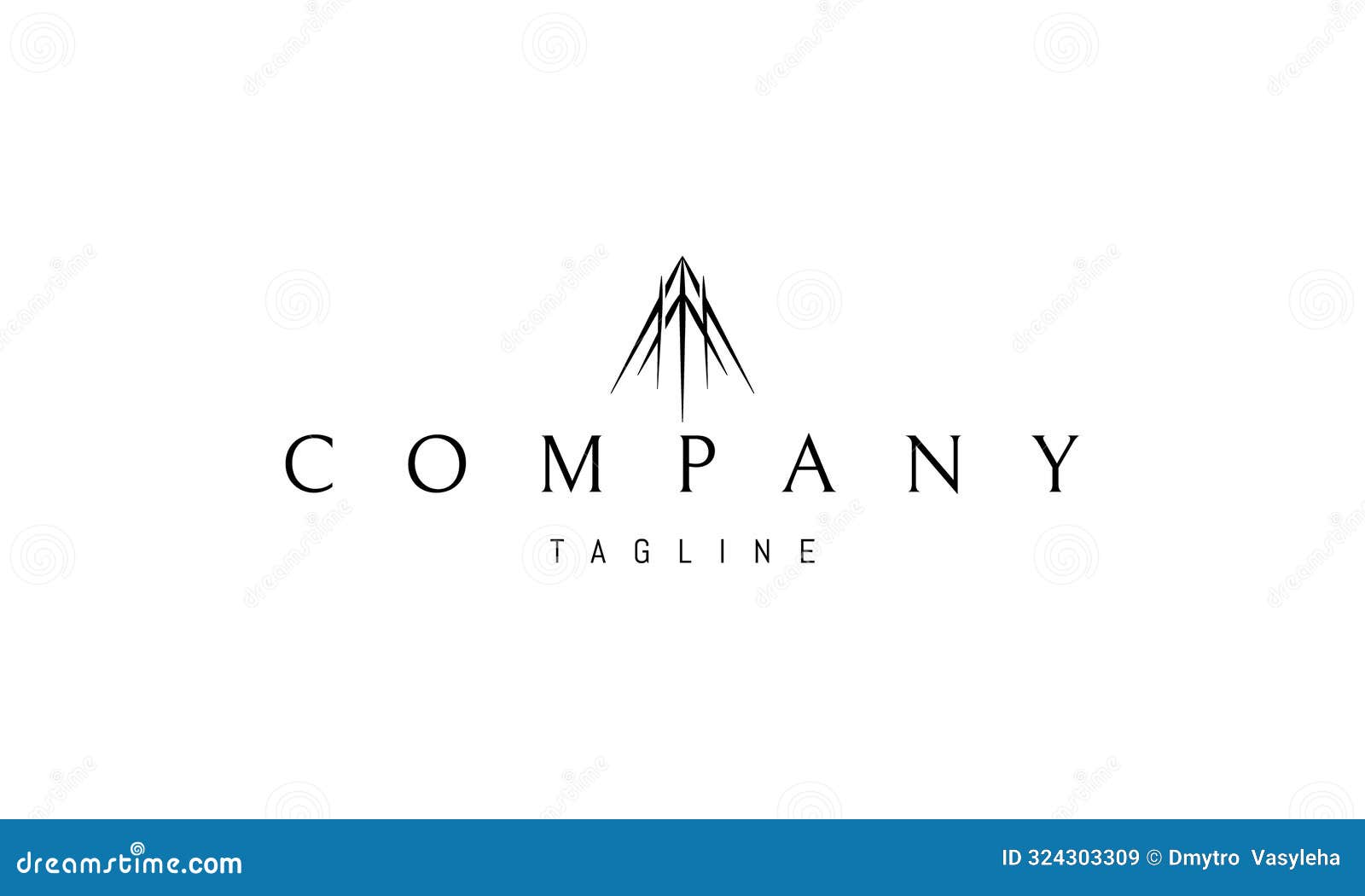 A Vector Logo with an Abstract Image of a Hawk Bird in the Form of an ...