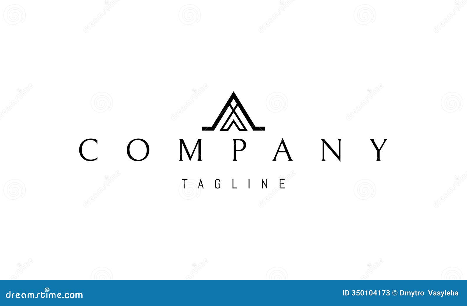 Vector Logo with an Abstract Image of a Hut or Tent for Travel. Stock ...