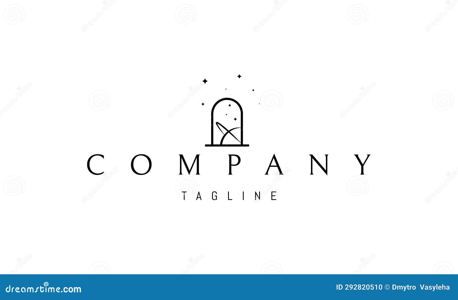 A Vector Logo with an Abstract Image of a Portal To Space. Stock Vector ...