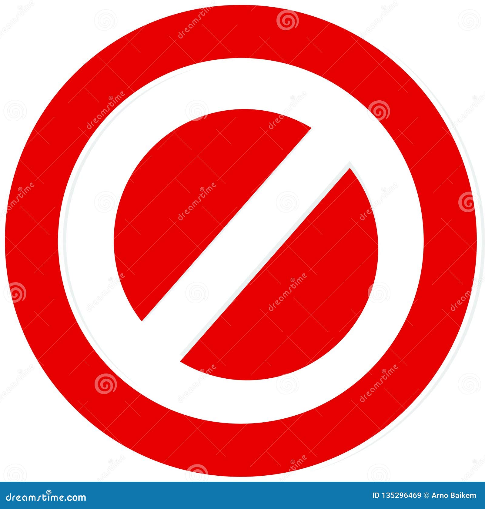 Vector Logo Banned or Stopped on a White Background Stock Illustration ...