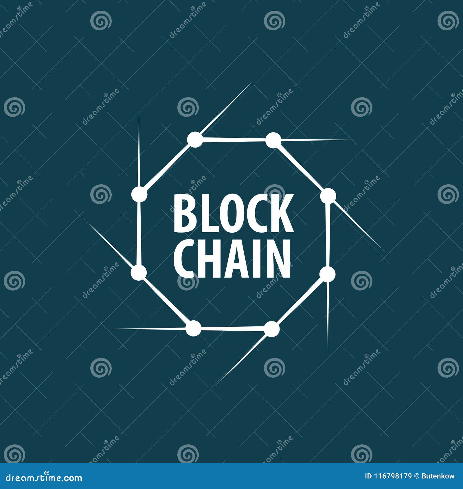 Vector logo blockchain stock vector. Illustration of design - 116798179