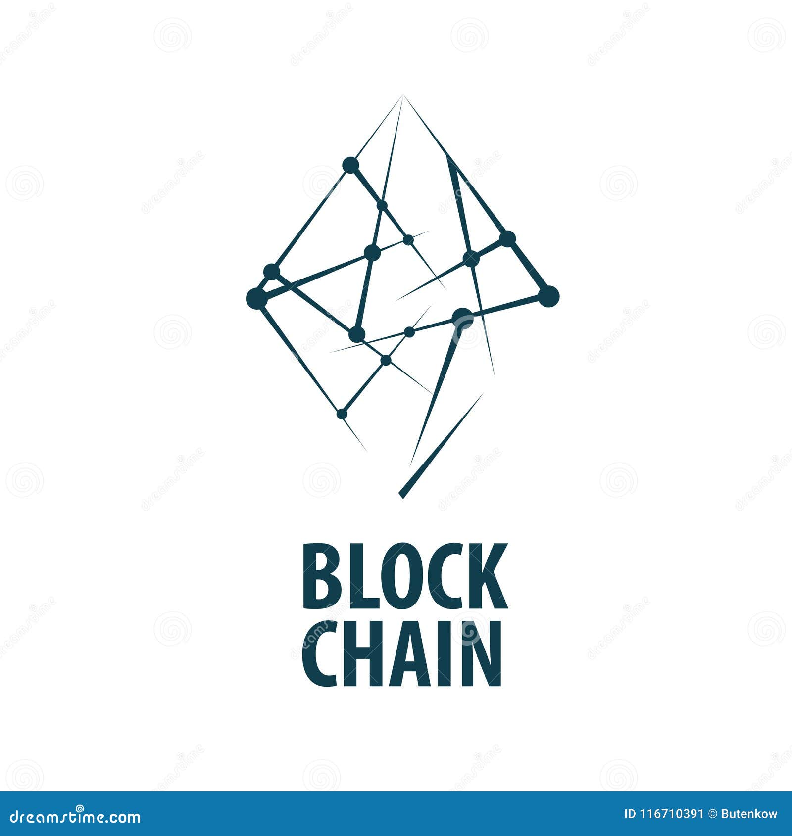 Vector logo blockchain stock vector. Illustration of element - 116710391