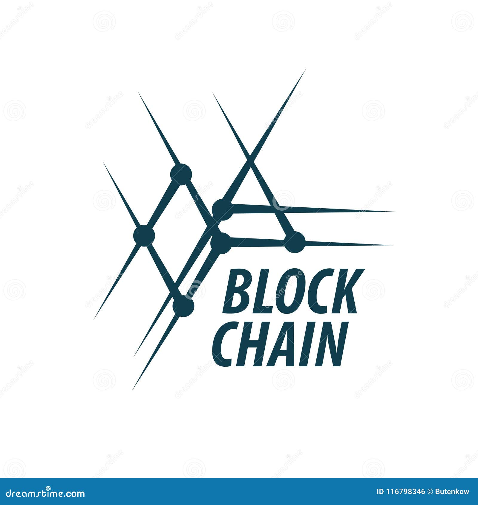 Vector logo blockchain stock vector. Illustration of information ...