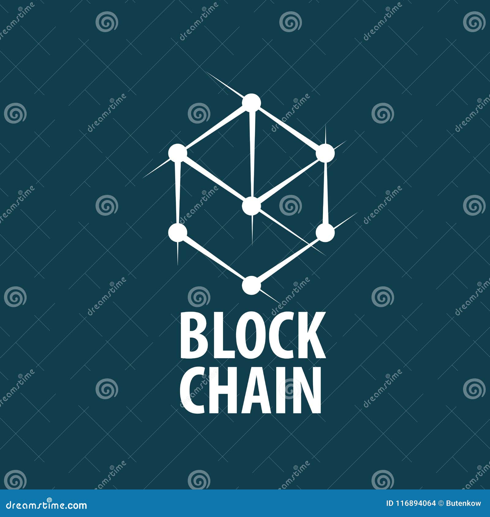 Vector logo blockchain stock vector. Illustration of computer - 116894064