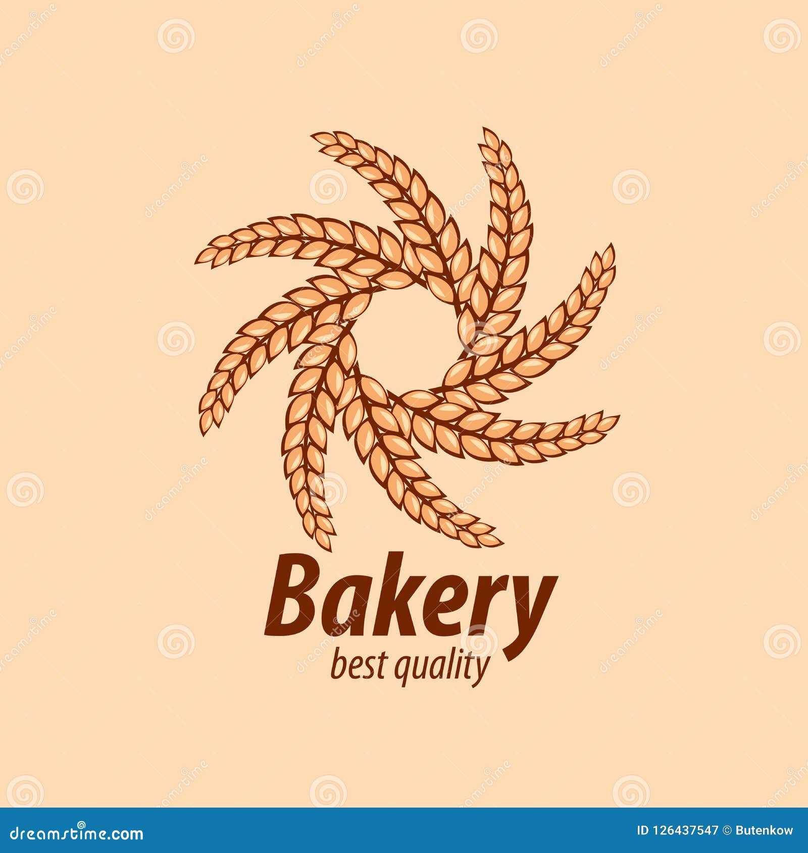 Vector logo bread stock vector. Illustration of label - 126437547