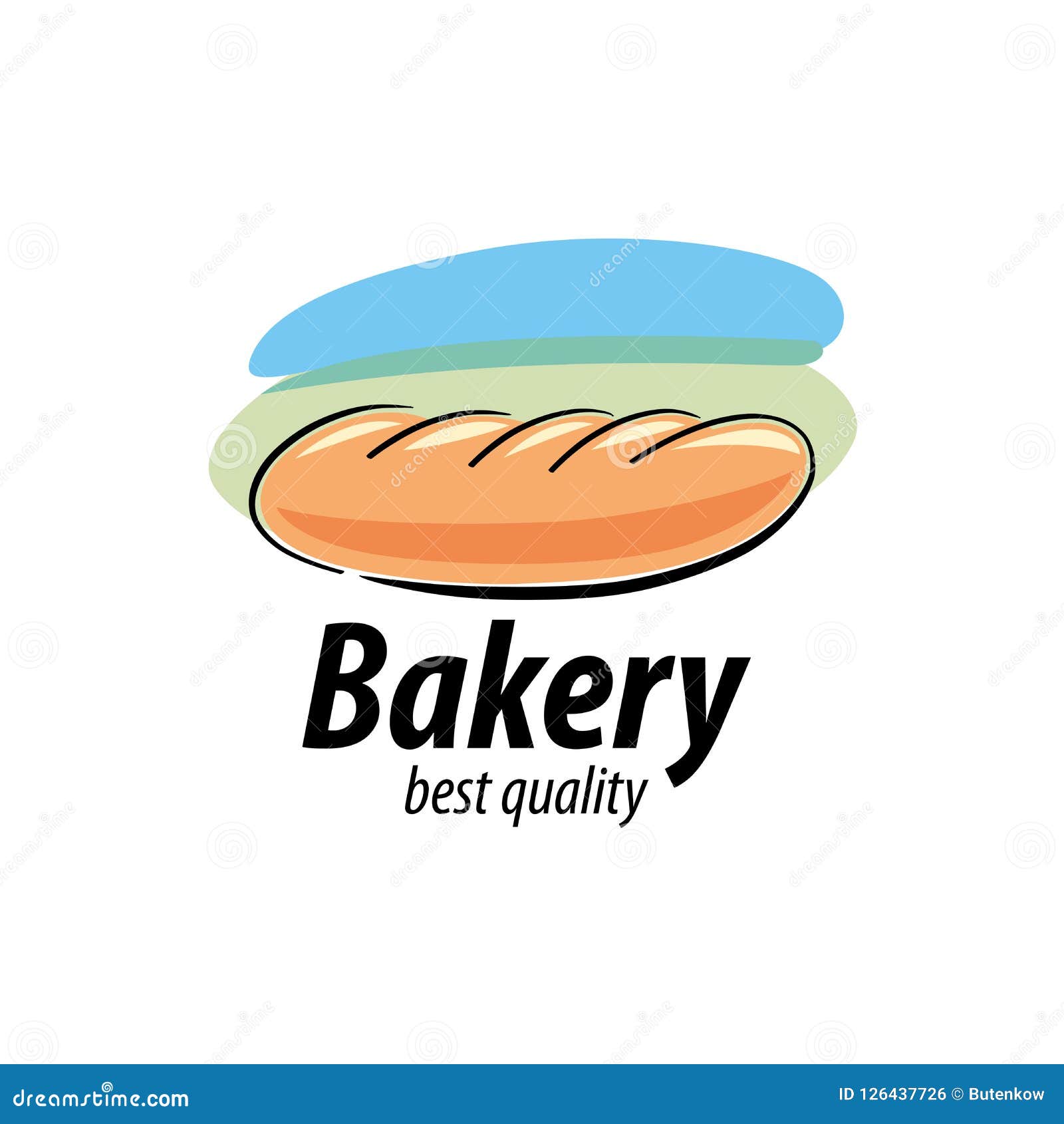Vector logo bread stock vector. Illustration of loaf - 126437726