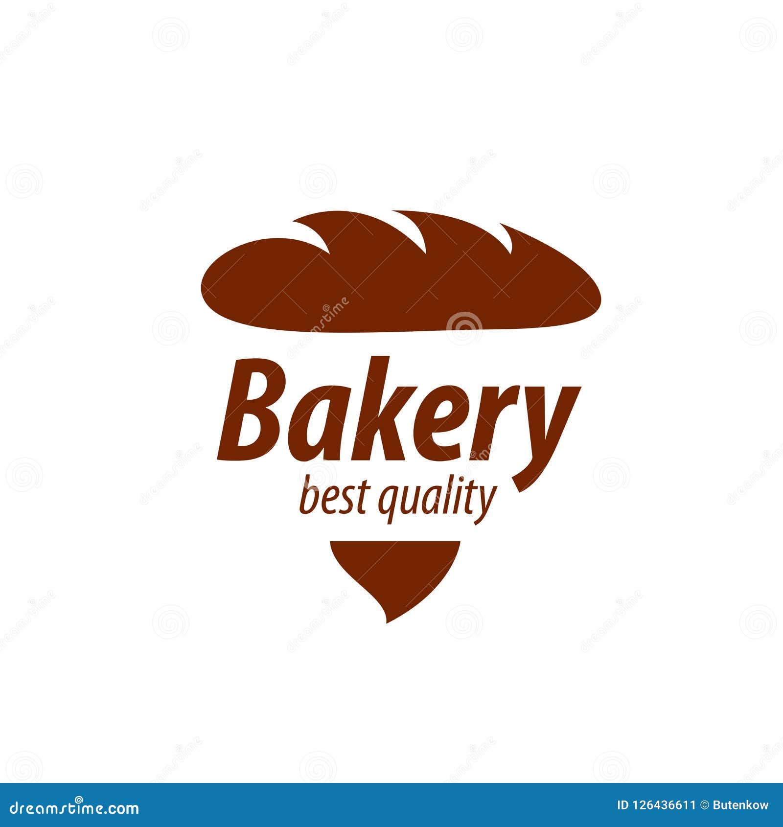 Vector logo bread stock vector. Illustration of decor - 126436611