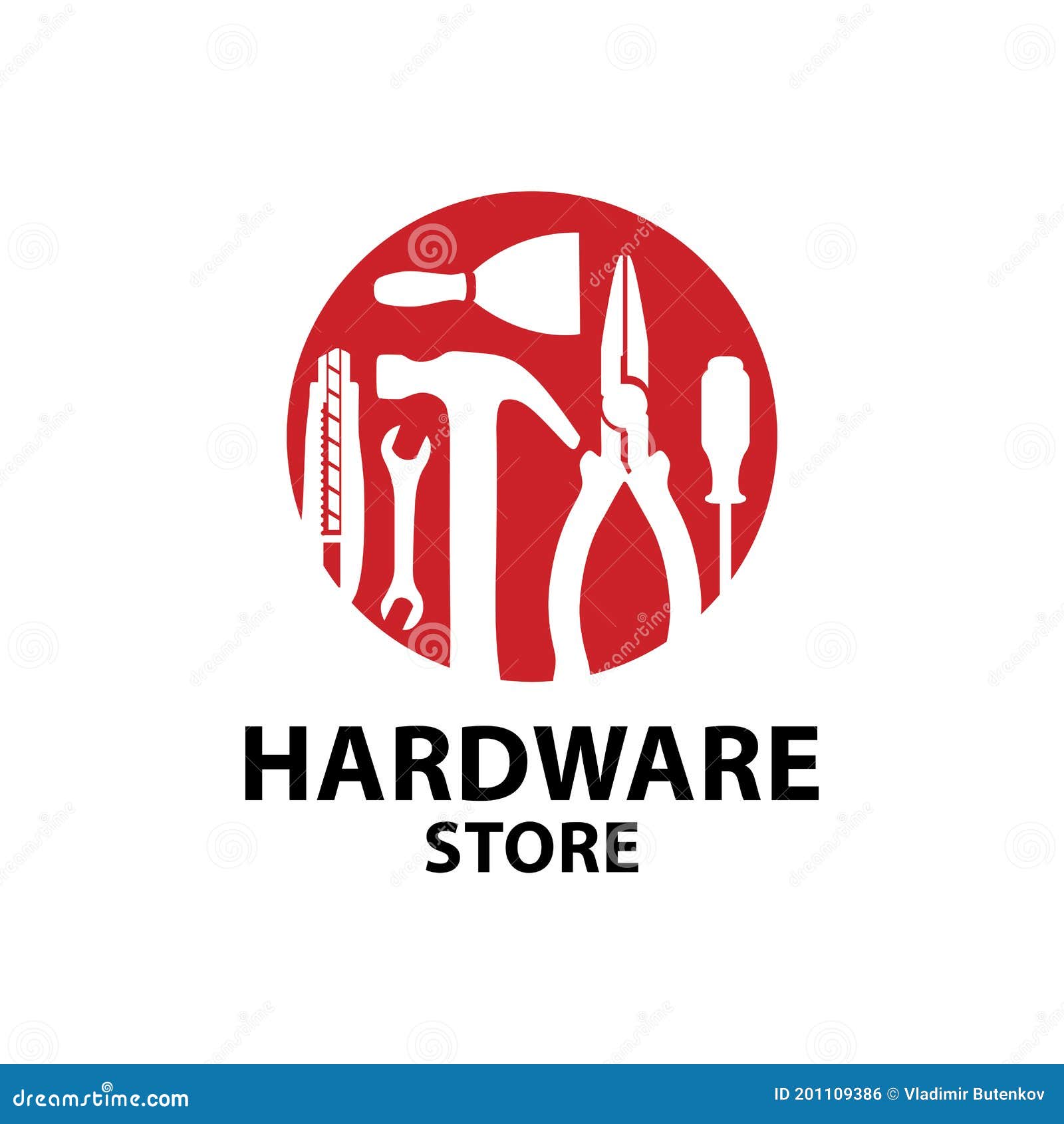 Vector Logo of a Building Materials Store Stock Illustration ...