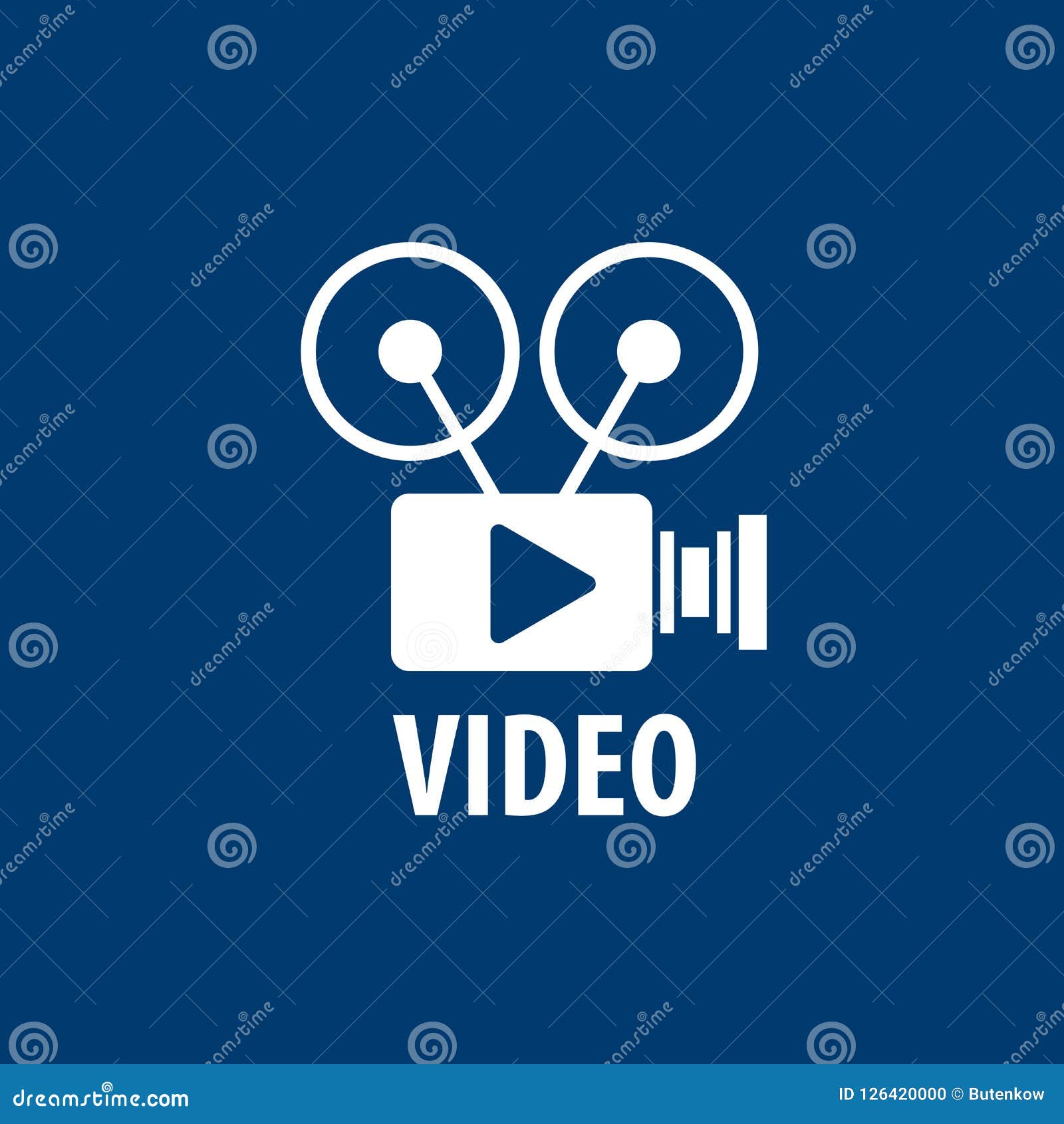 Vector logo Camcorder stock vector. Illustration of social - 126420000
