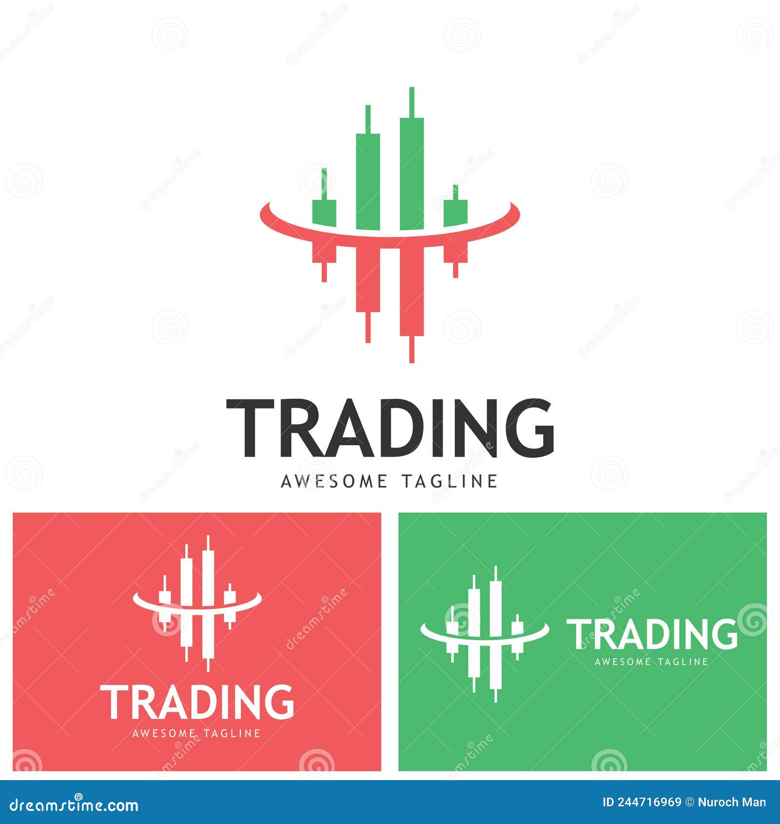 Vector Logo with Candlestick Trading Chart Analyzing in Forex. Stock ...