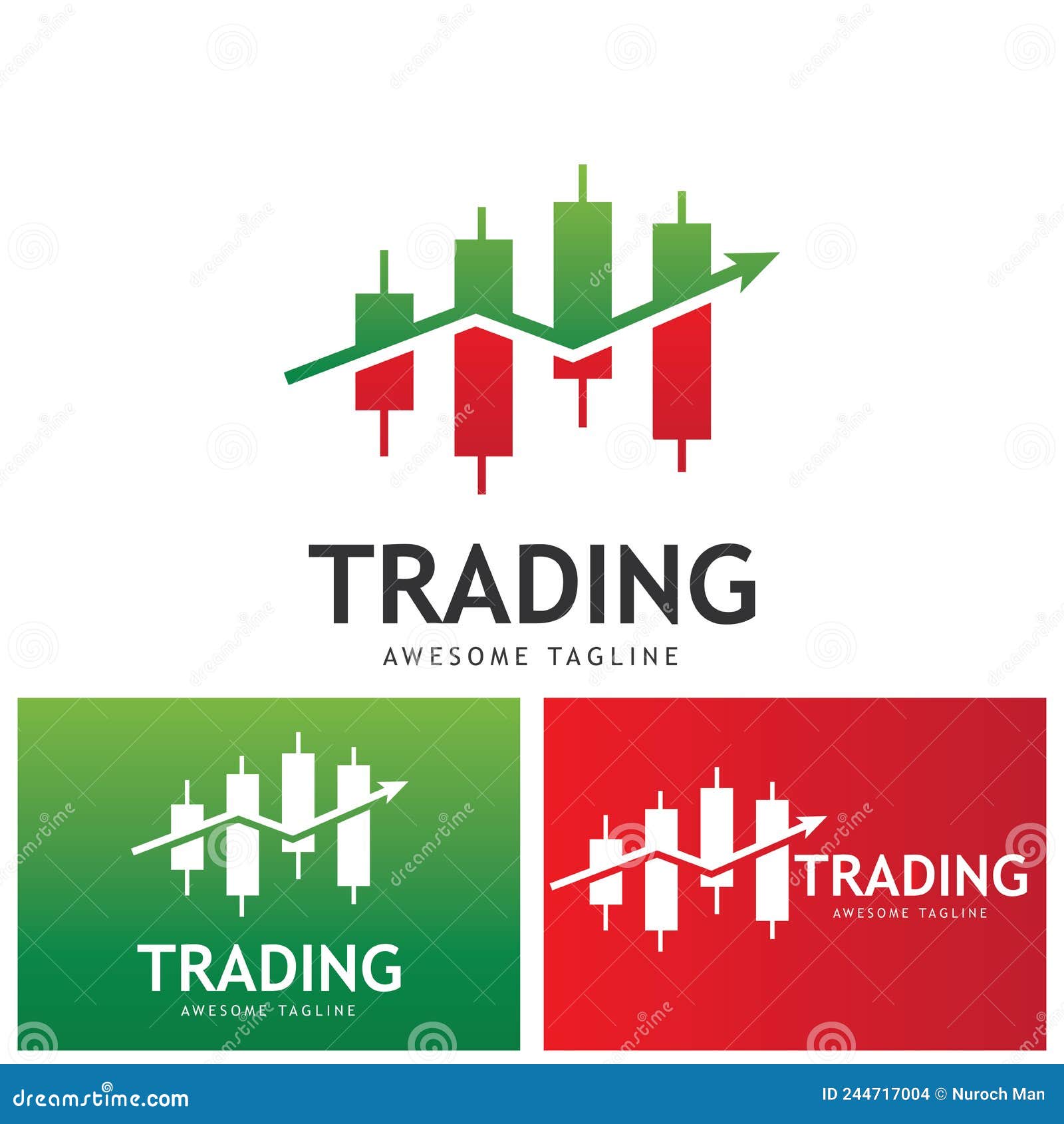Vector Logo with Candlestick Trading Chart Analyzing in Forex. Stock ...