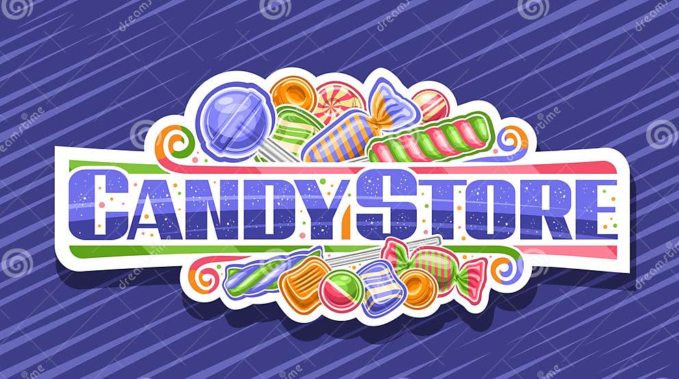 Vector Logo for Candy Store Stock Vector - Illustration of sugar ...
