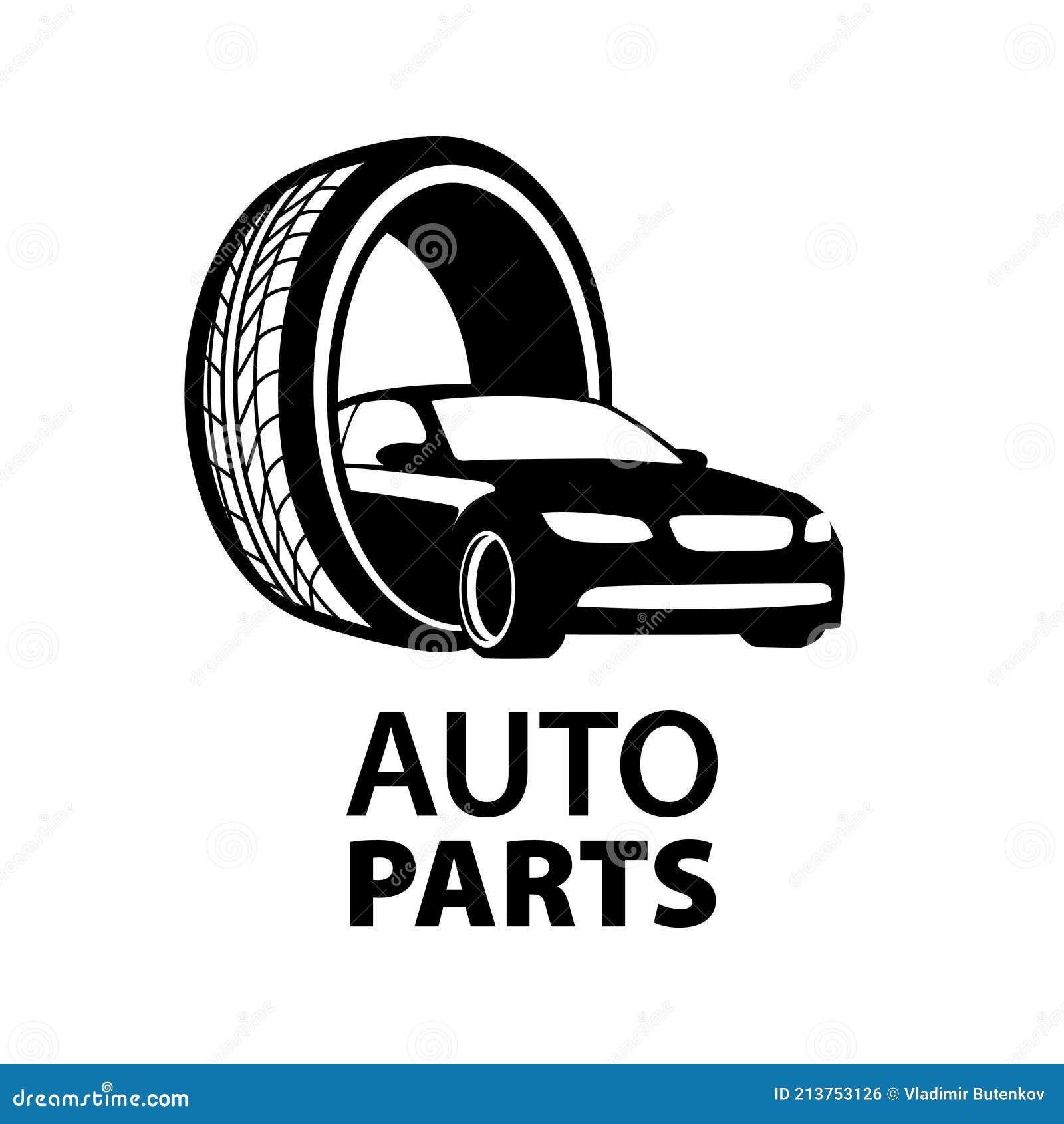 Vector Logo of Car Parts, Auto Repair Stock Vector - Illustration of ...