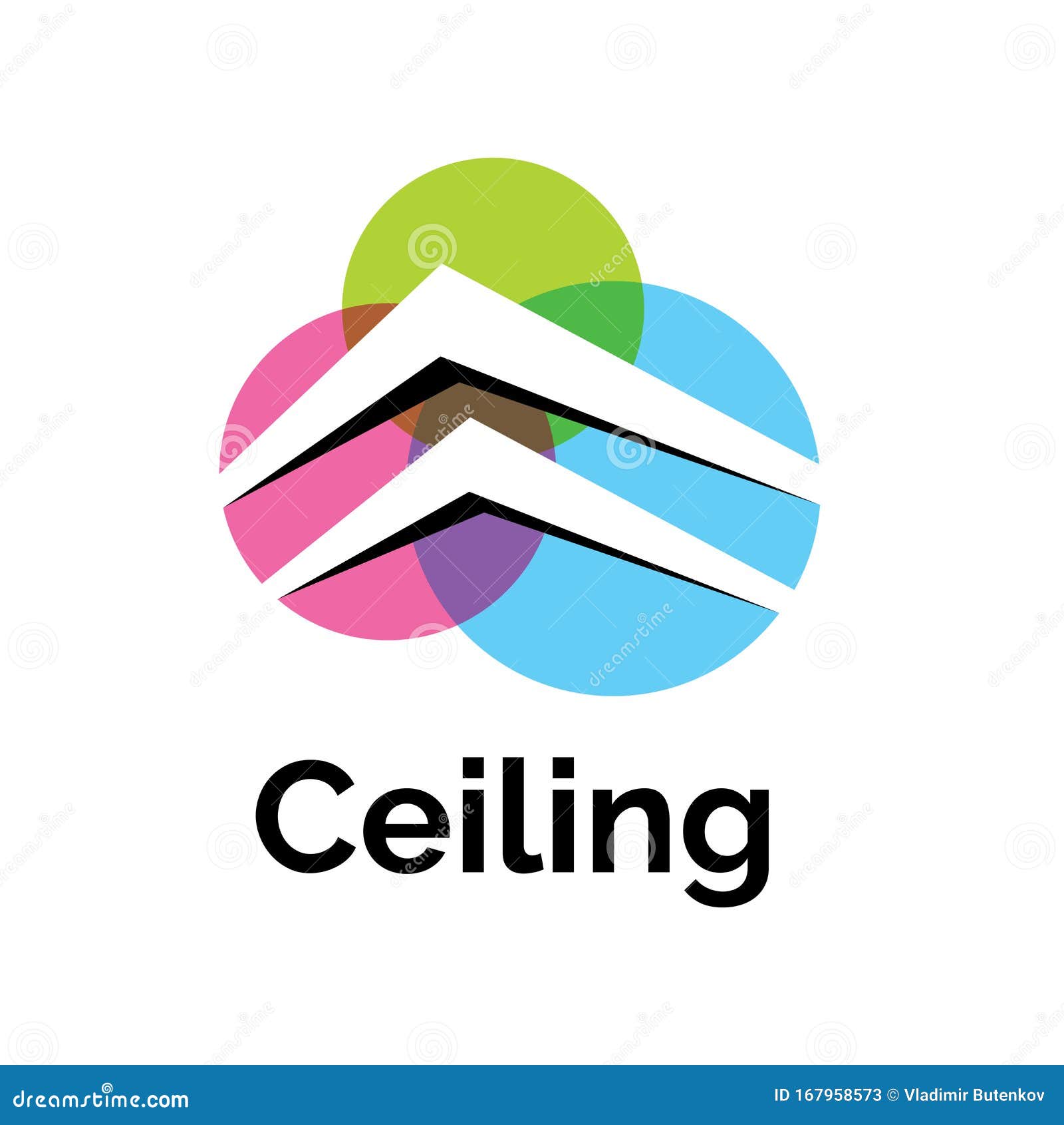 Vector Logo of Ceilings and Stretch Ceilings Stock Illustration ...