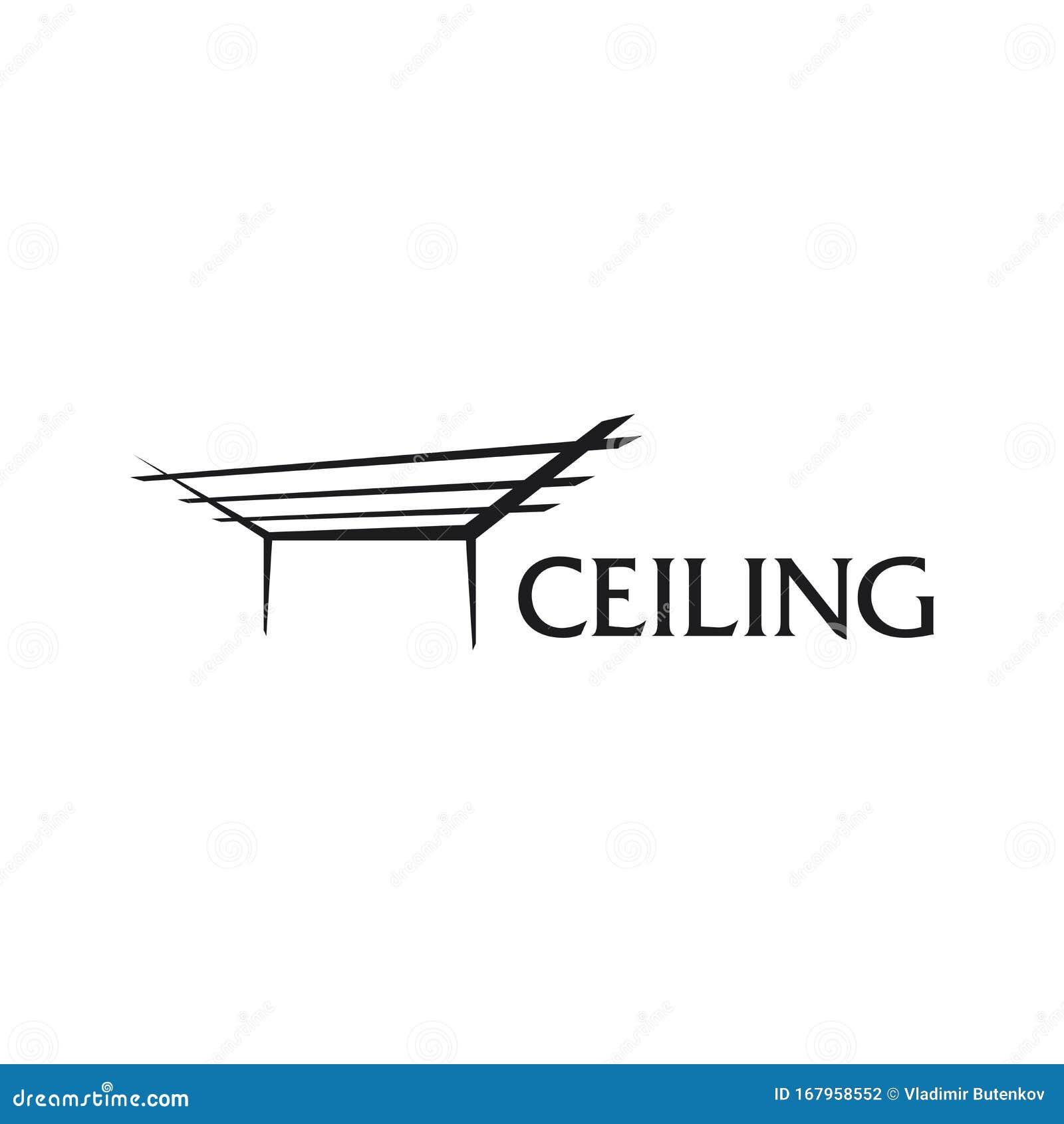 Vector Logo of Ceilings and Stretch Ceilings Stock Illustration ...