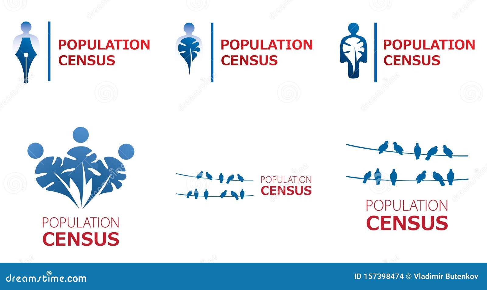 Vector Logo for Census, Population Count and Demographic Statistics ...
