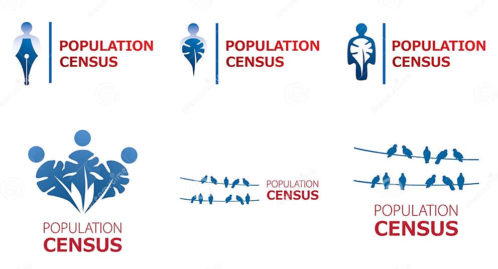 Vector Logo for Census, Population Count and Demographic Statistics ...