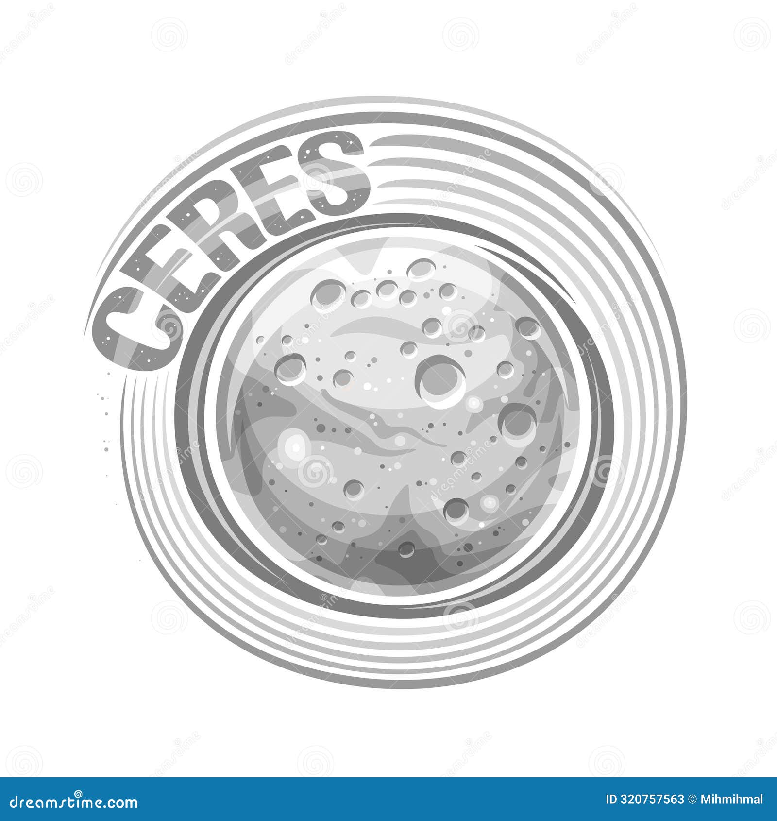 Vector logo for Ceres stock illustration. Illustration of cosmology ...