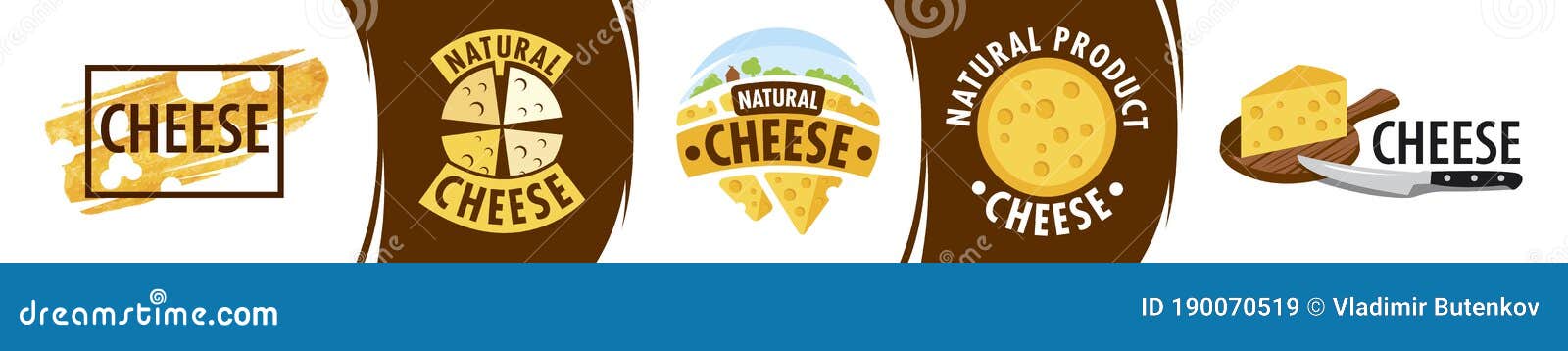 Vector Logo of the Cheese Production Company Stock Illustration ...