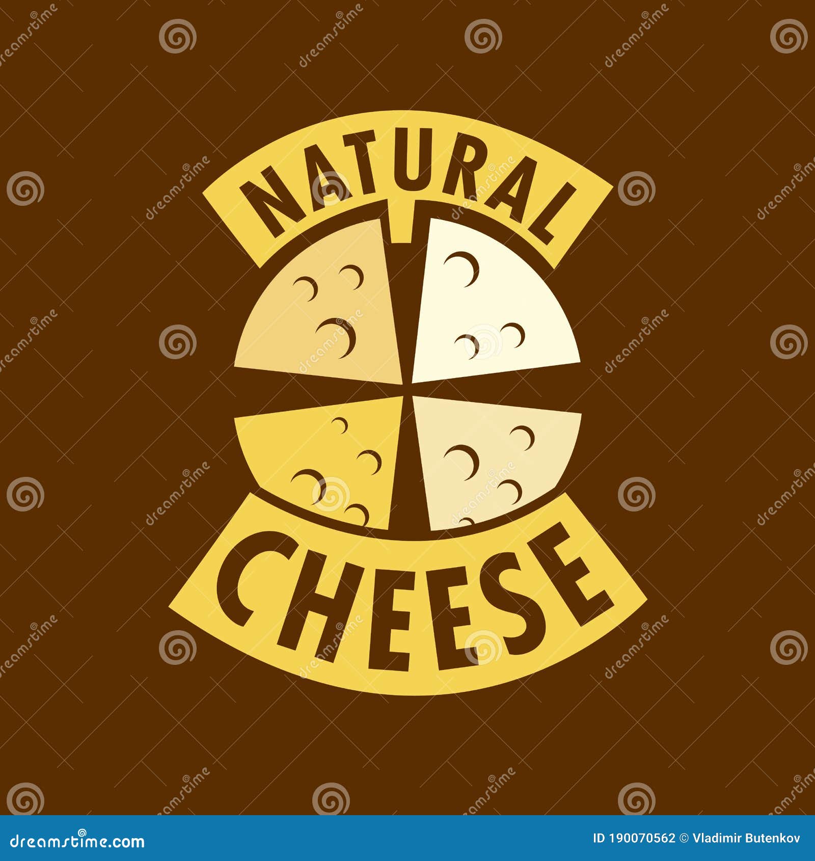 Vector Logo of the Cheese Production Company Stock Illustration ...