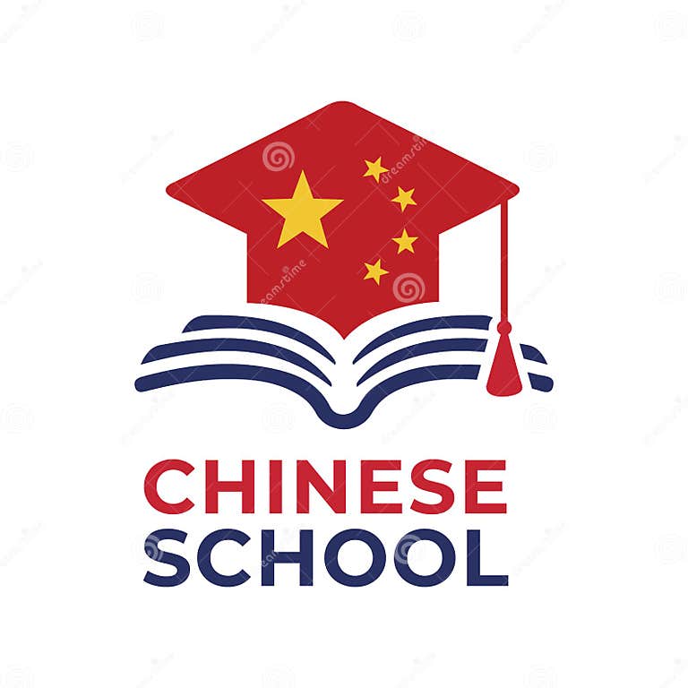 Vector Logo of the Chinese Language School Stock Vector - Illustration ...