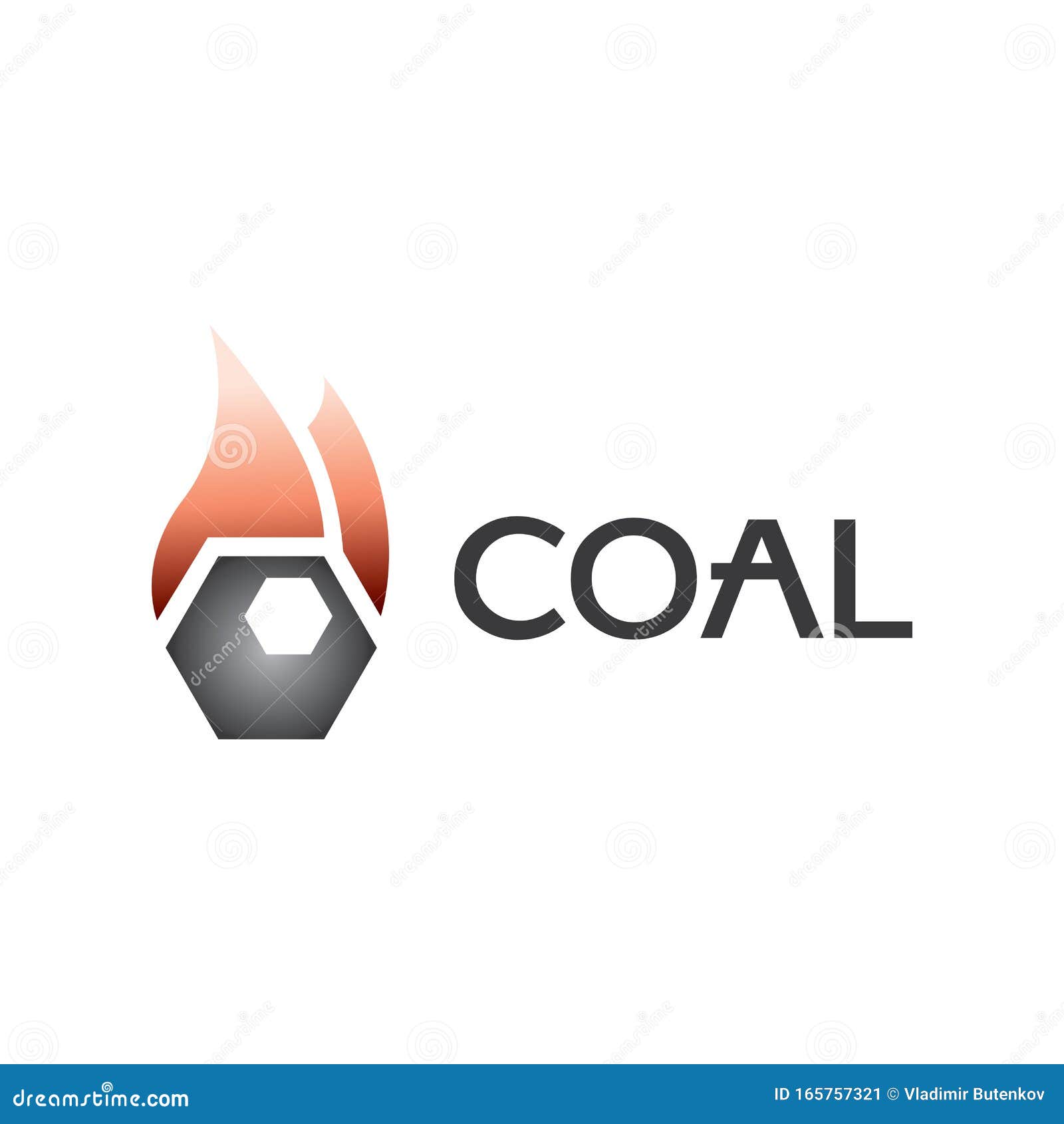 Vector Logo of Coal Mining and Sale Stock Illustration - Illustration ...