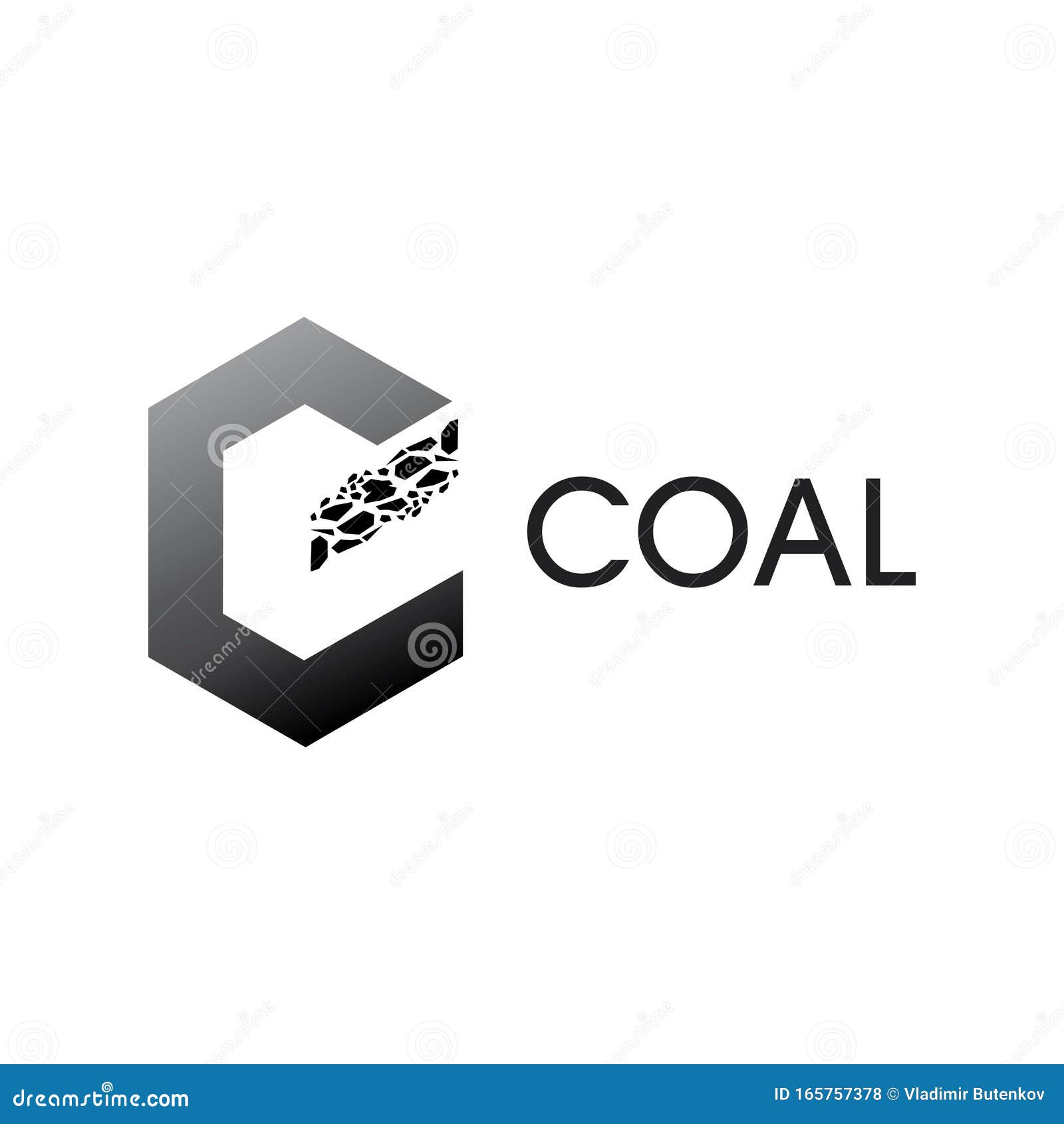 Vector Logo of Coal Mining and Sale Stock Illustration - Illustration ...